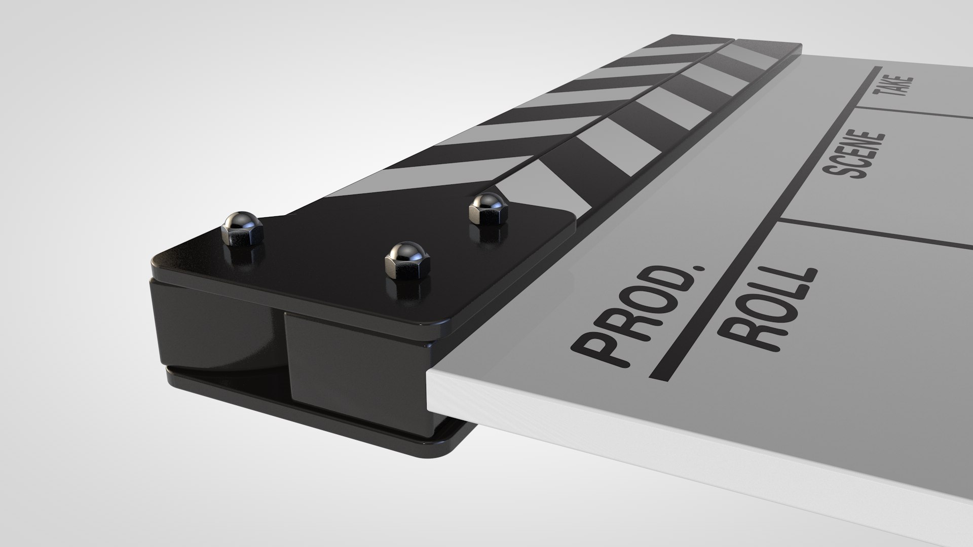 3d Clapboard Clapperboard