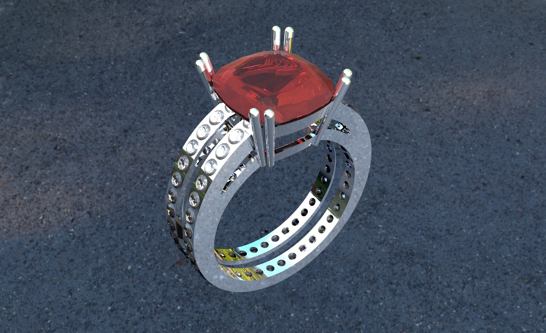 3D jewelry ring double model - TurboSquid 1646615