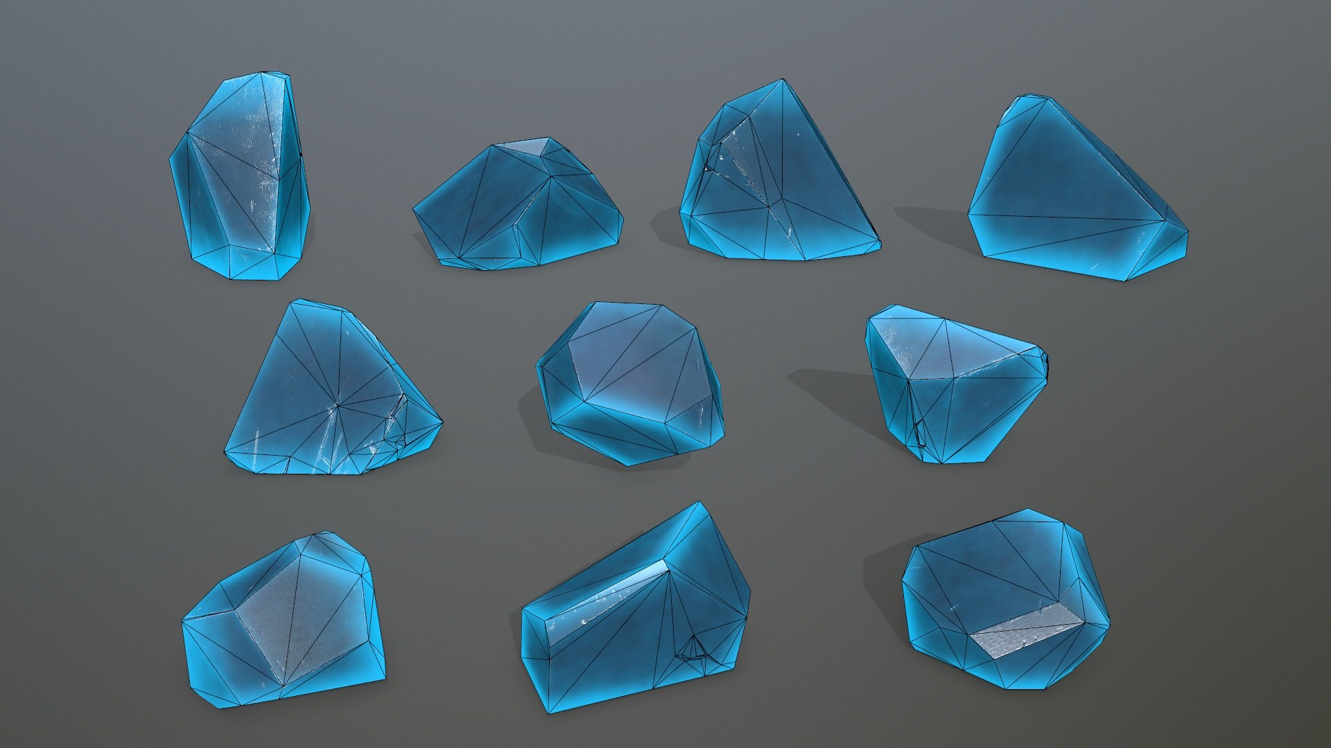 3D Crystal Set Model - TurboSquid 1888197