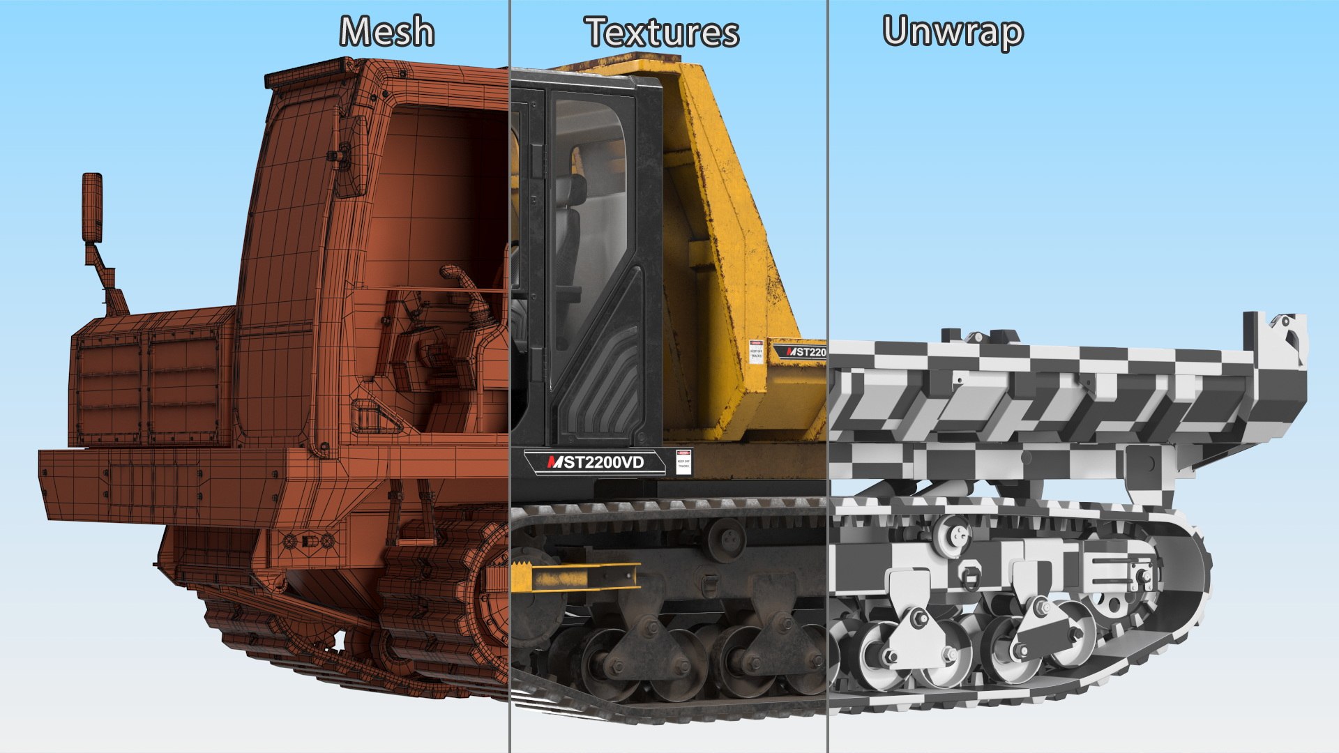 3D Morooka Dumper Dirty Rigged - TurboSquid 2155079
