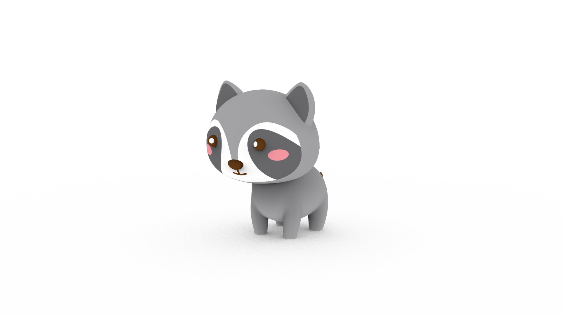 Cartoon Ratel V001 Character Model - TurboSquid 2098662
