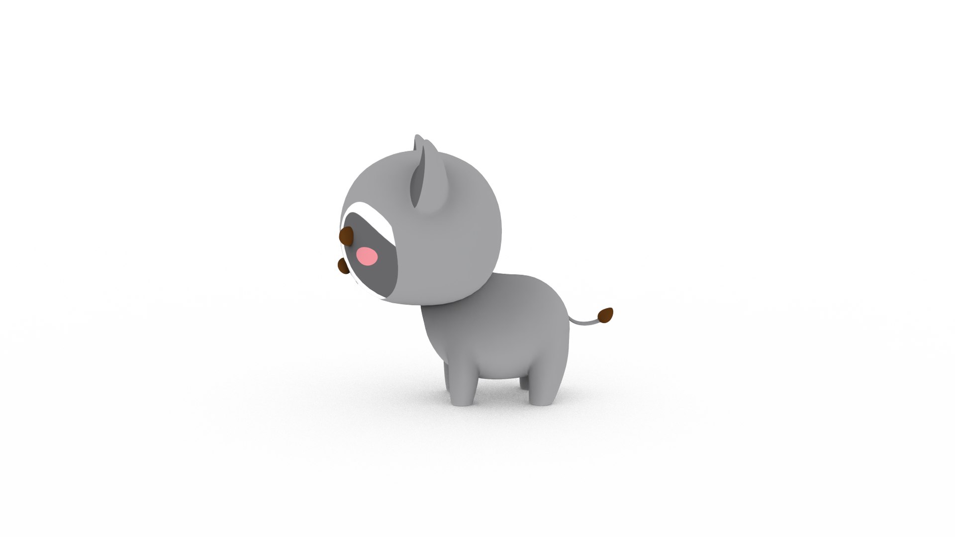 Cartoon Ratel V001 Character Model - TurboSquid 2098662