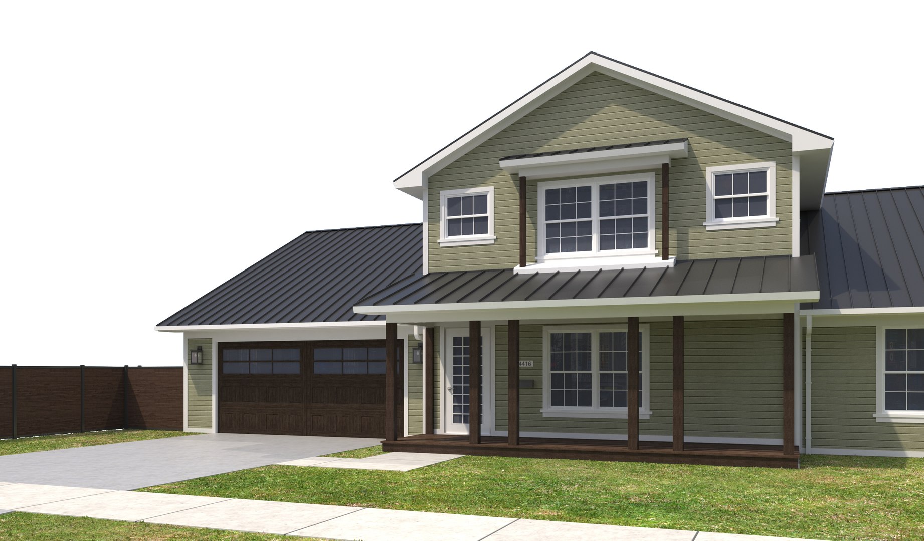 3D Home House Exterior Model - TurboSquid 1372466