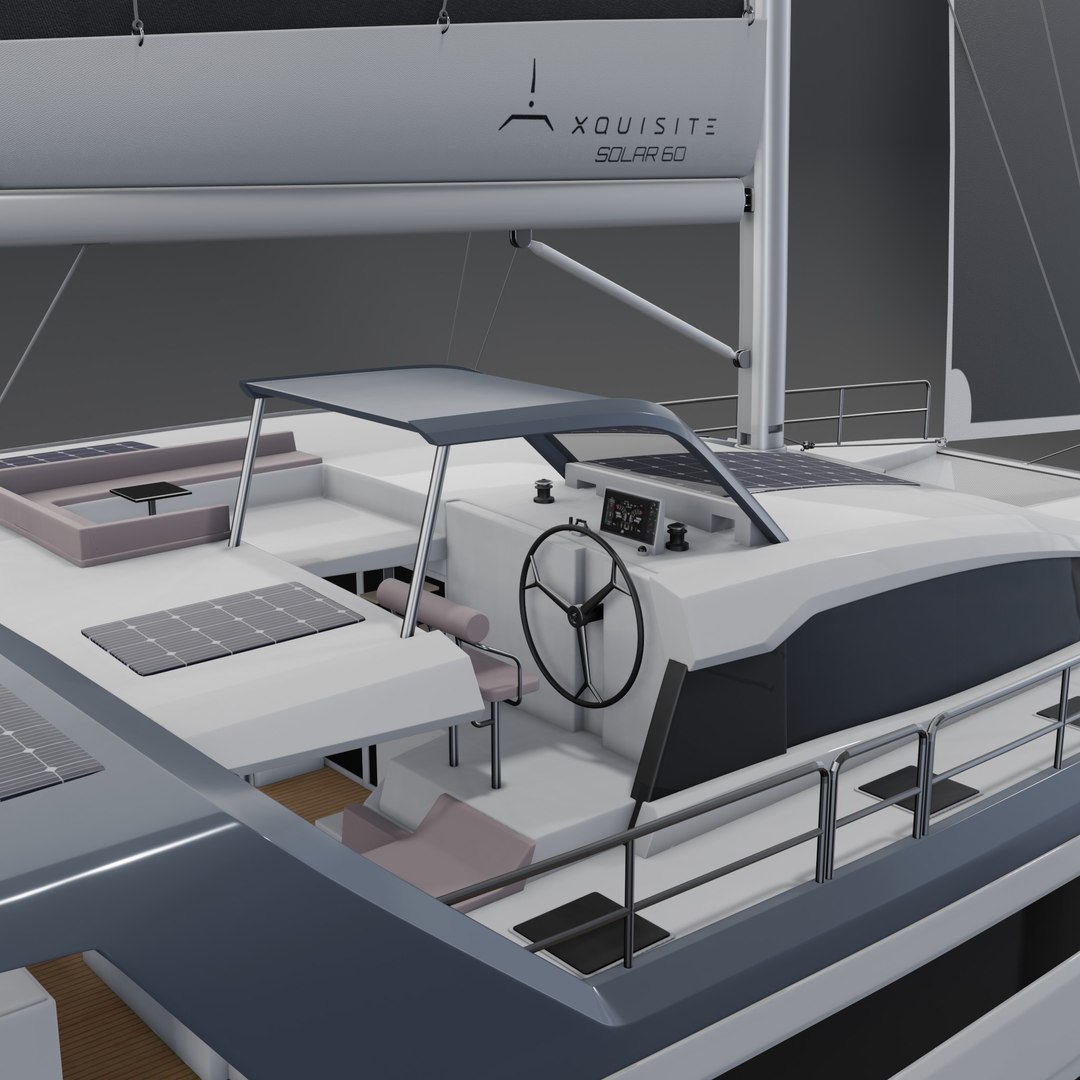 Xqisite 60 Solar Sail 3D Catamaran Model - TurboSquid 2294118