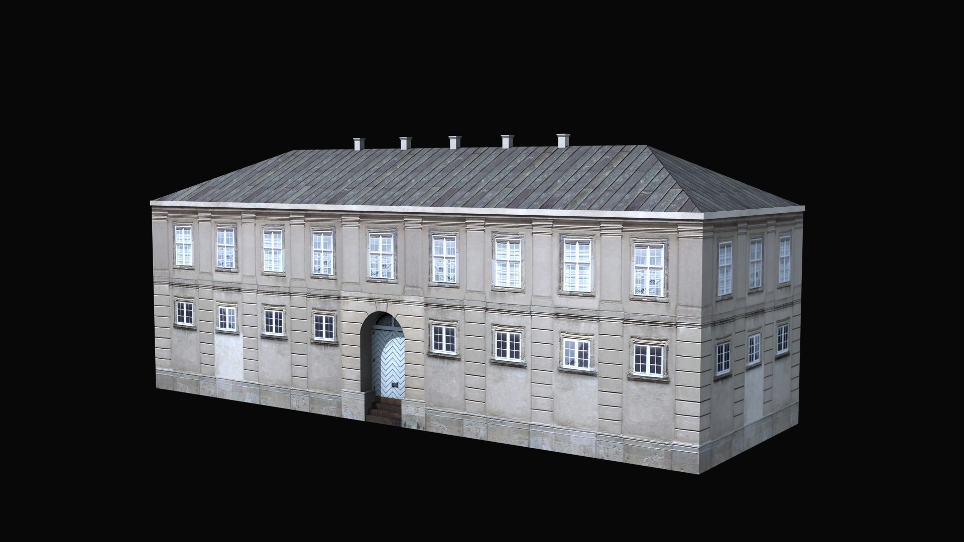 3ds Max Old Building 1700s