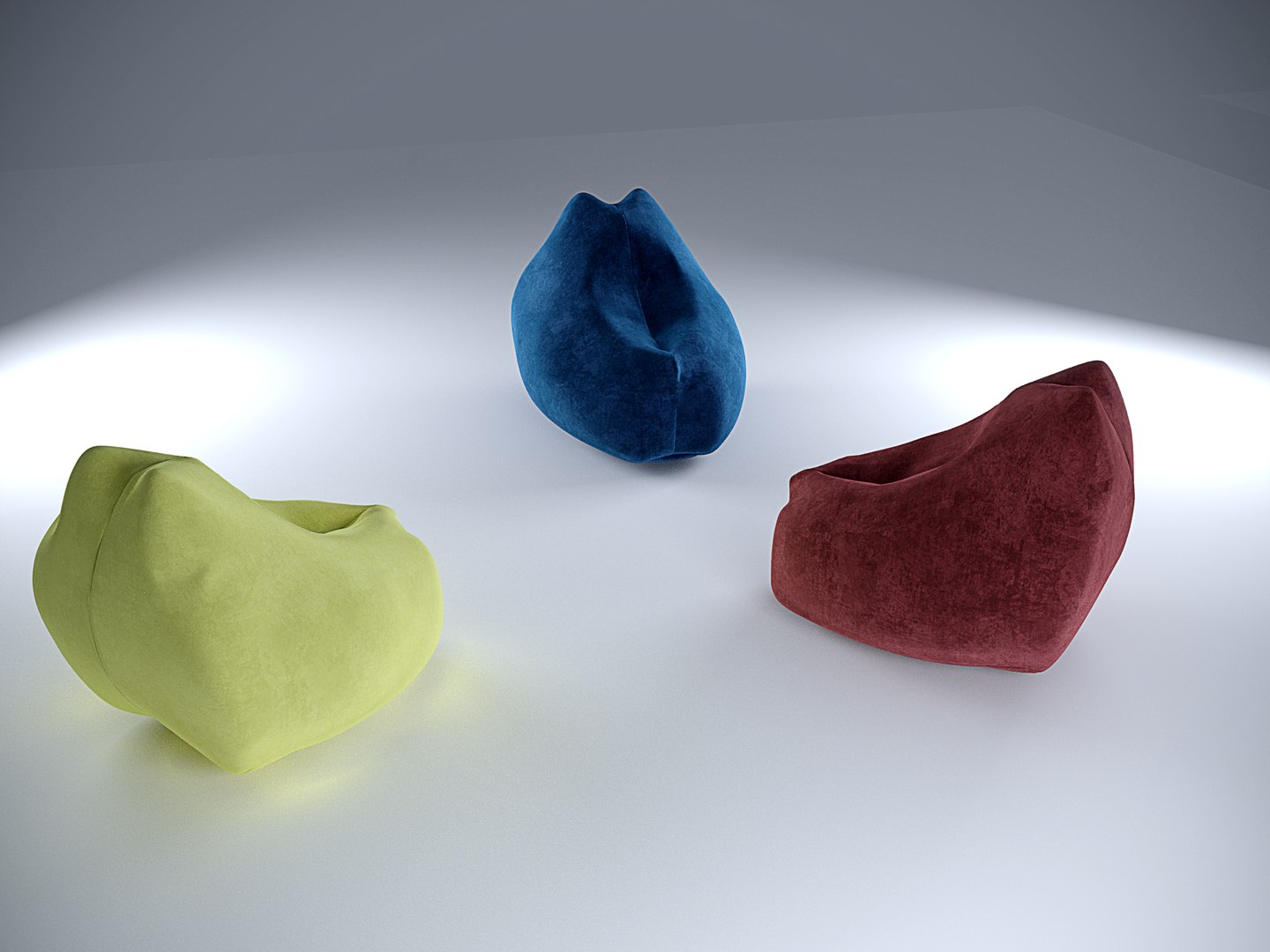3D Colorful Puffs - TurboSquid 1913940
