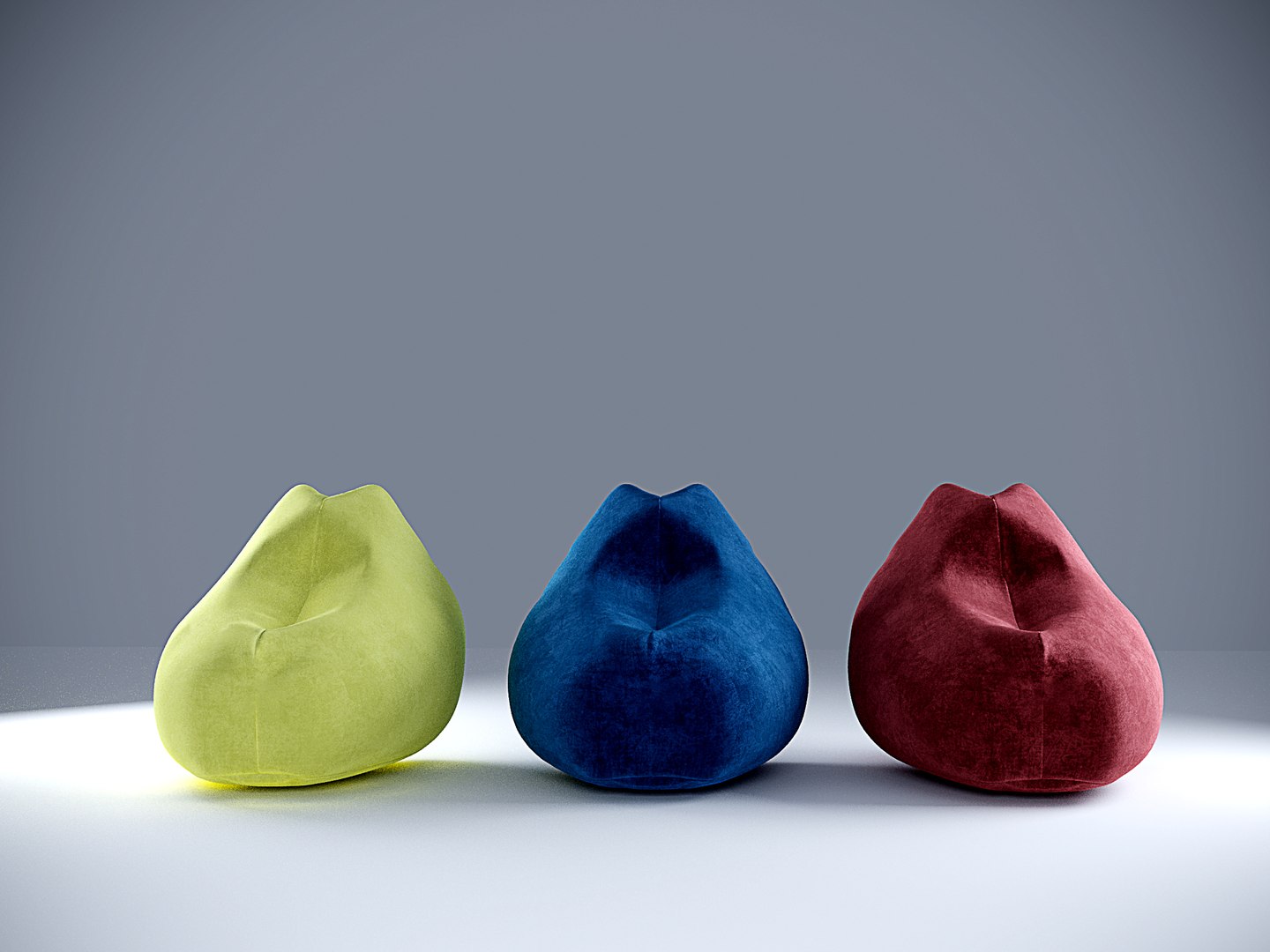 3D Colorful Puffs - TurboSquid 1913940