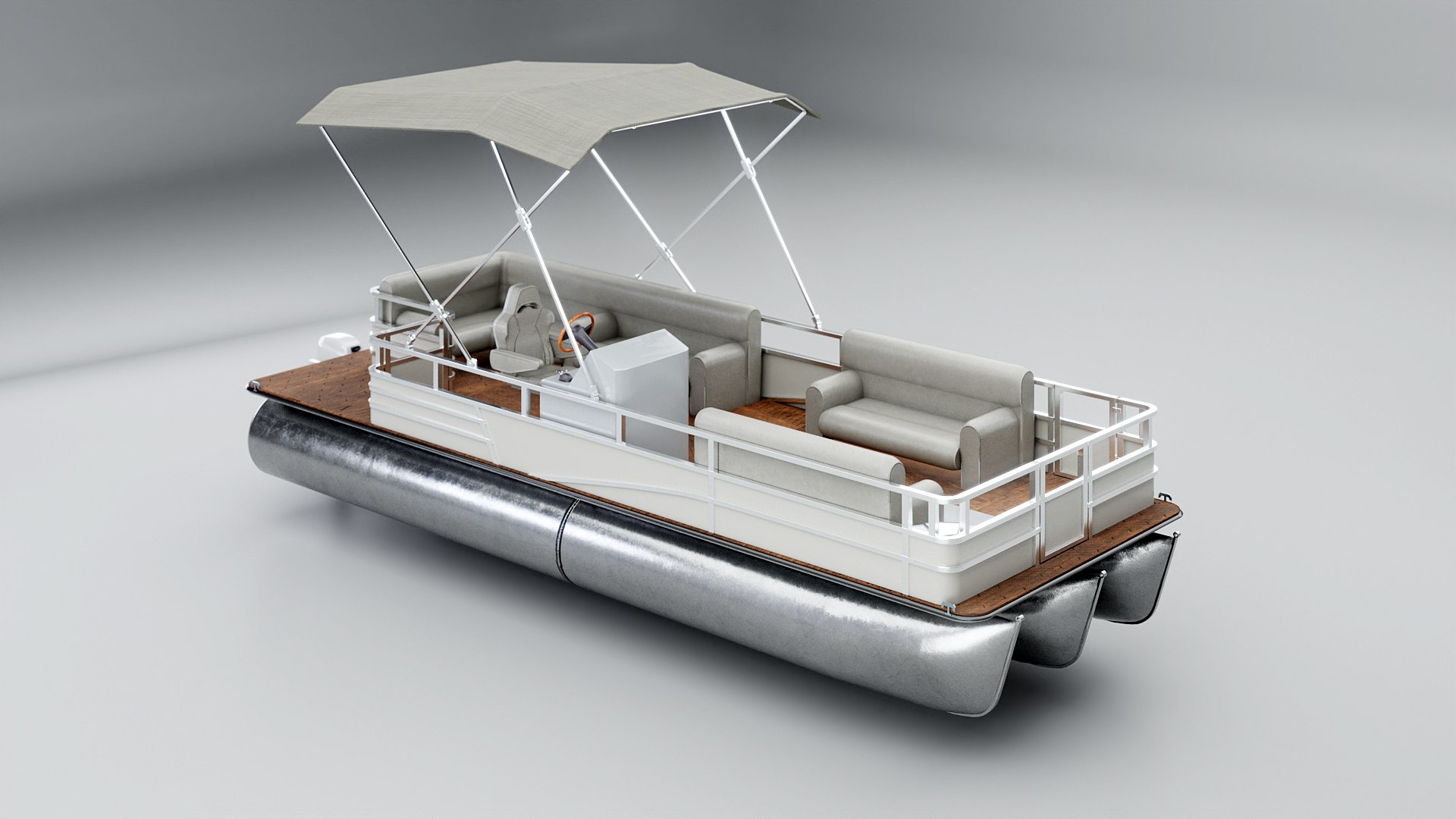 Pontoon Boat Short 3D model - TurboSquid 2181901