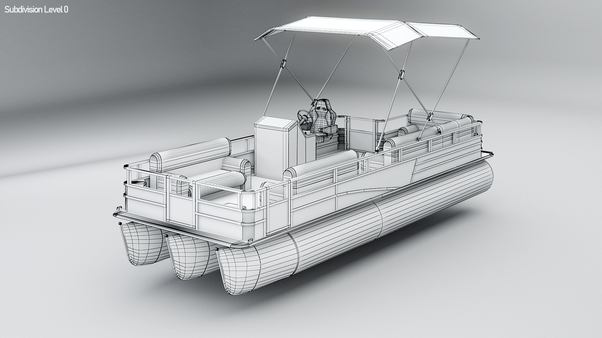 Pontoon Boat Short 3D model - TurboSquid 2181901
