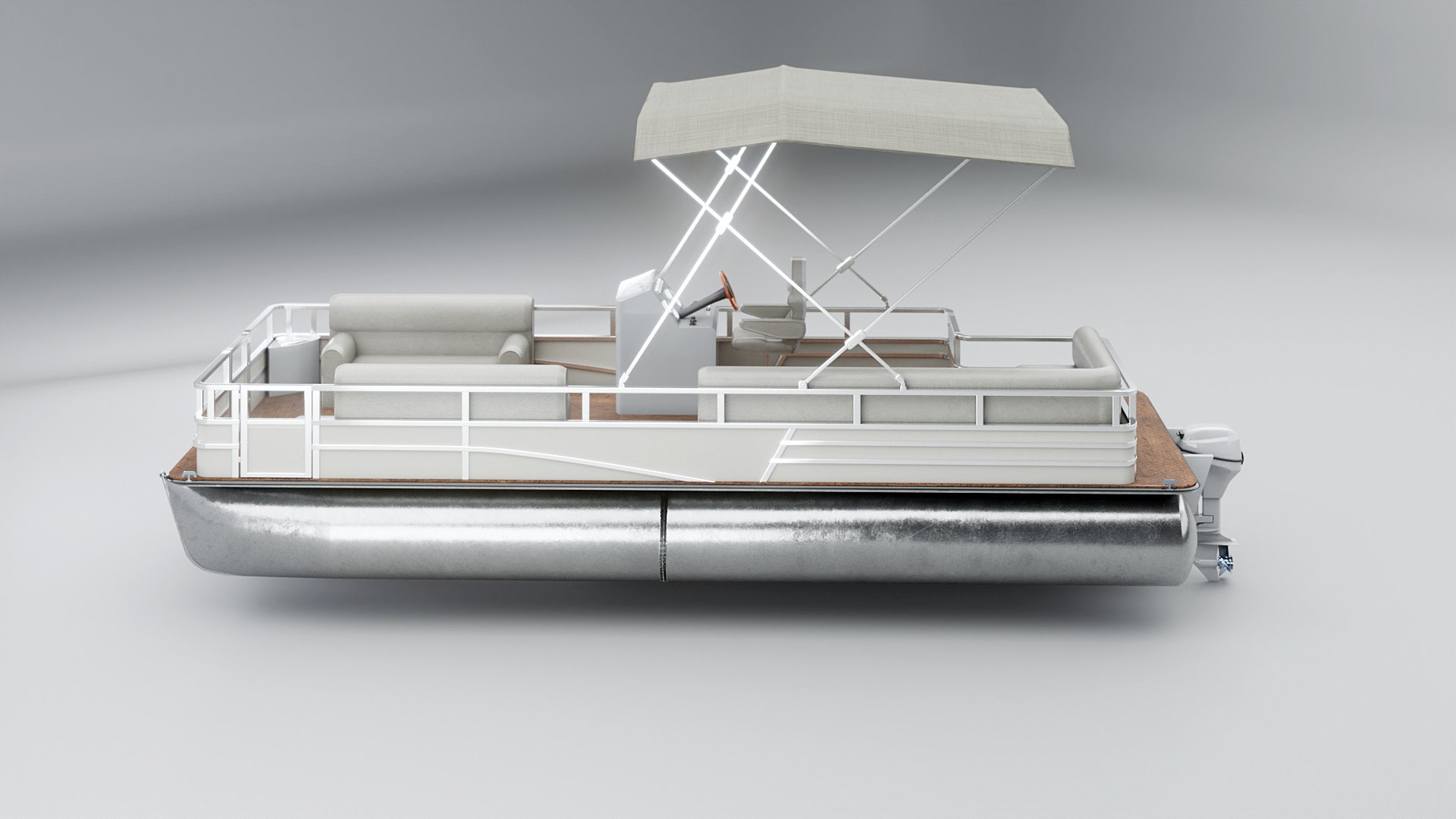 Pontoon Boat Short 3D model - TurboSquid 2181901