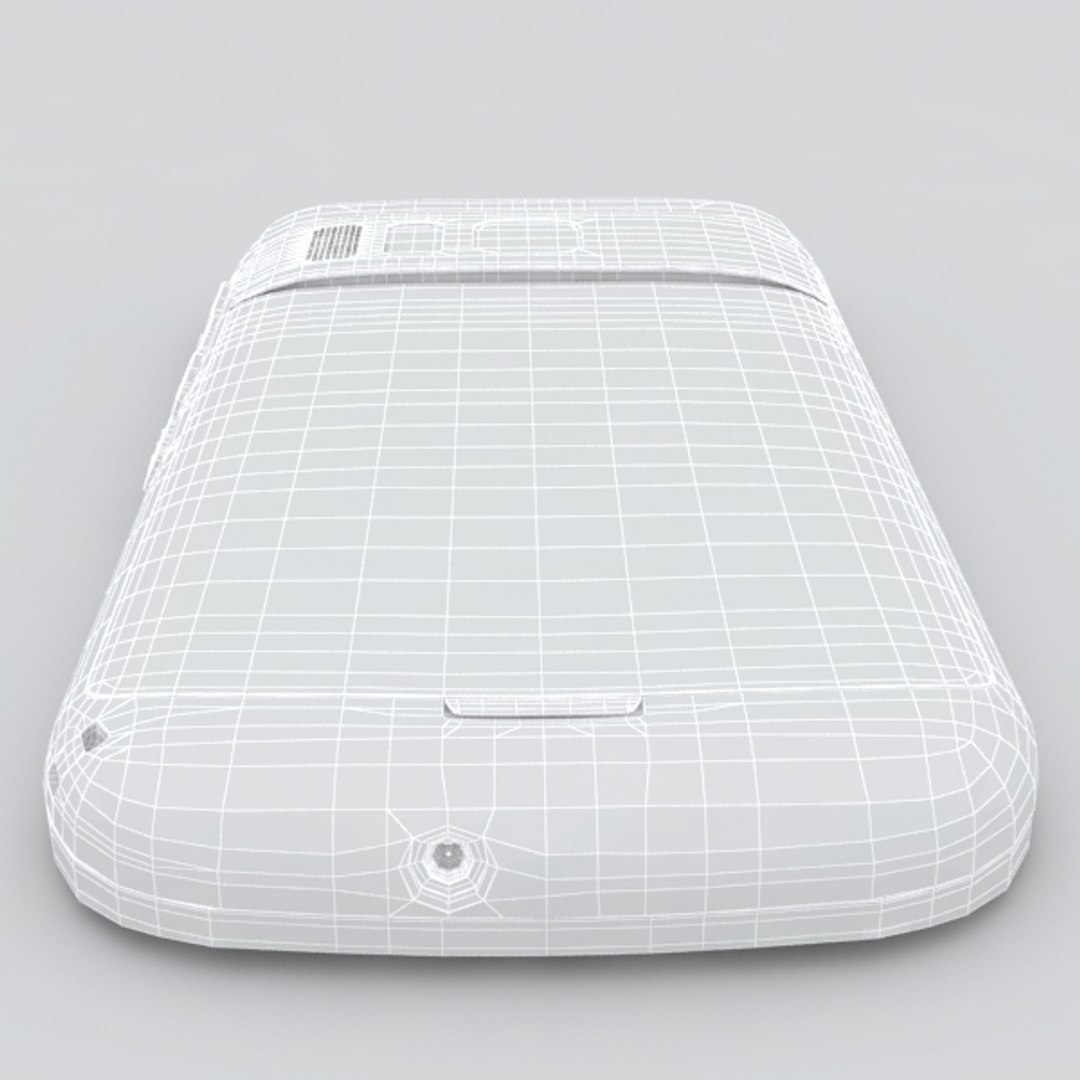 Nokia E6-00 Silver 3d Obj