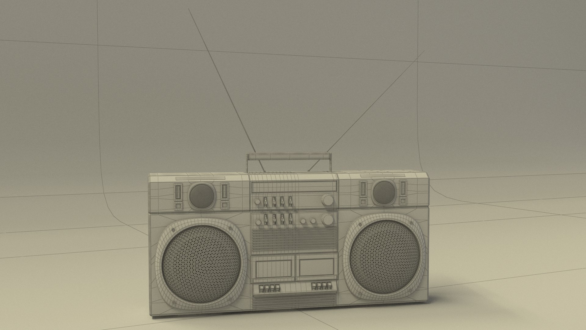 Boombox Model - TurboSquid 1880292