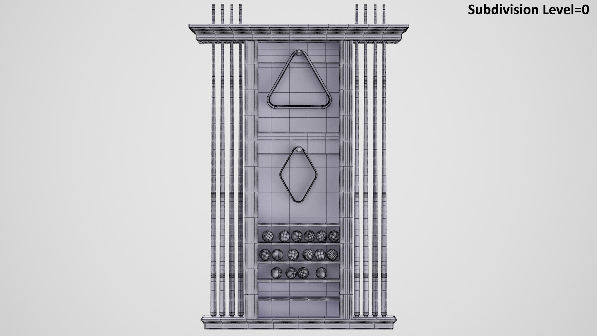 Billiard Rack Set 3D model - TurboSquid 1983288