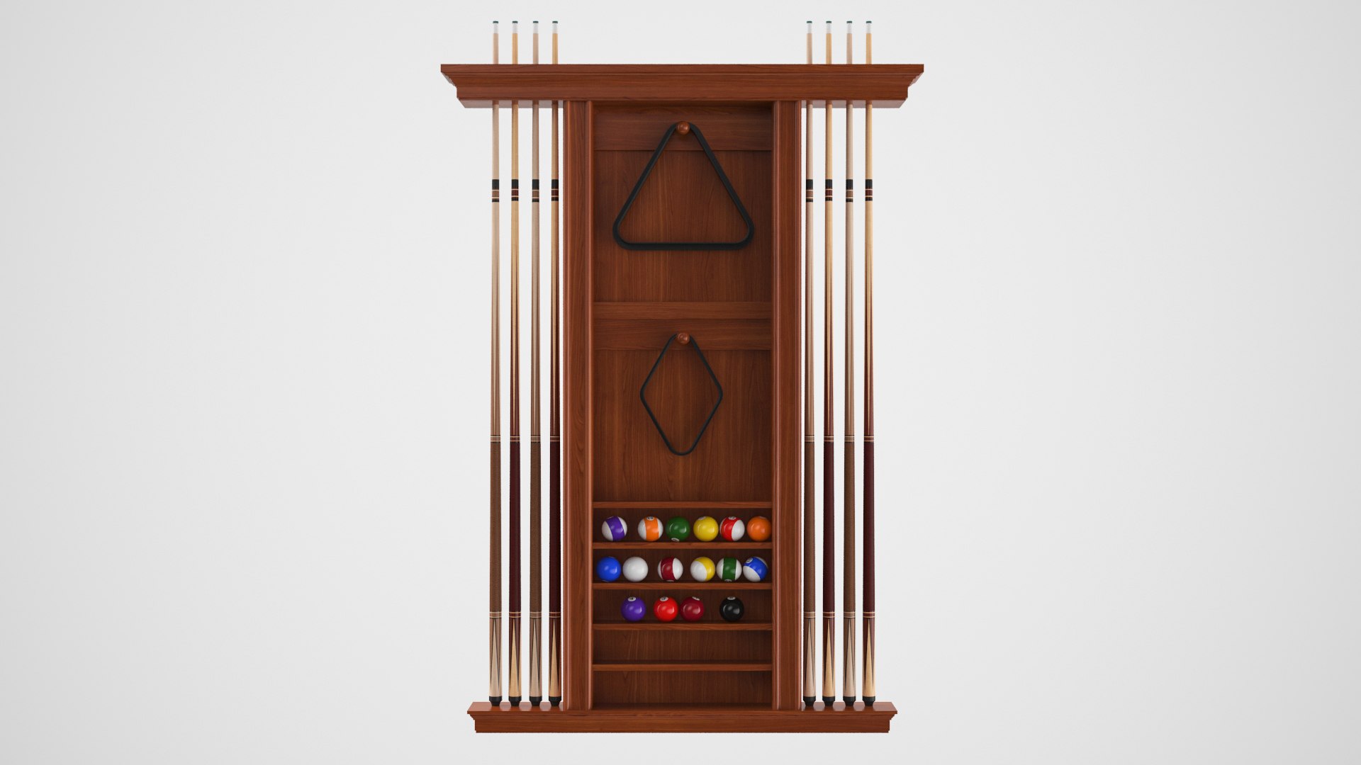 Billiard Rack Set 3D model - TurboSquid 1983288