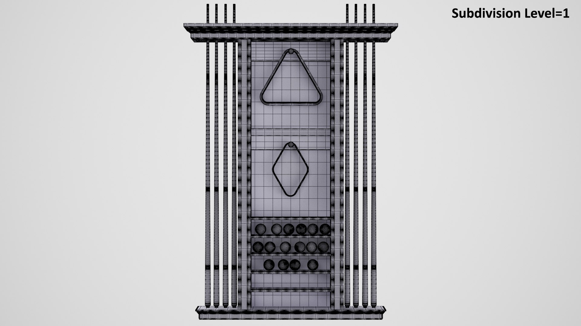 Billiard Rack Set 3D model - TurboSquid 1983288