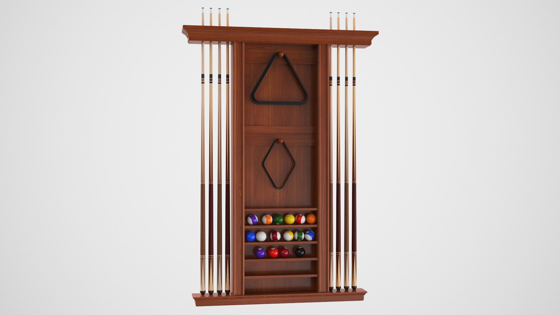 Billiard Rack Set 3D model - TurboSquid 1983288