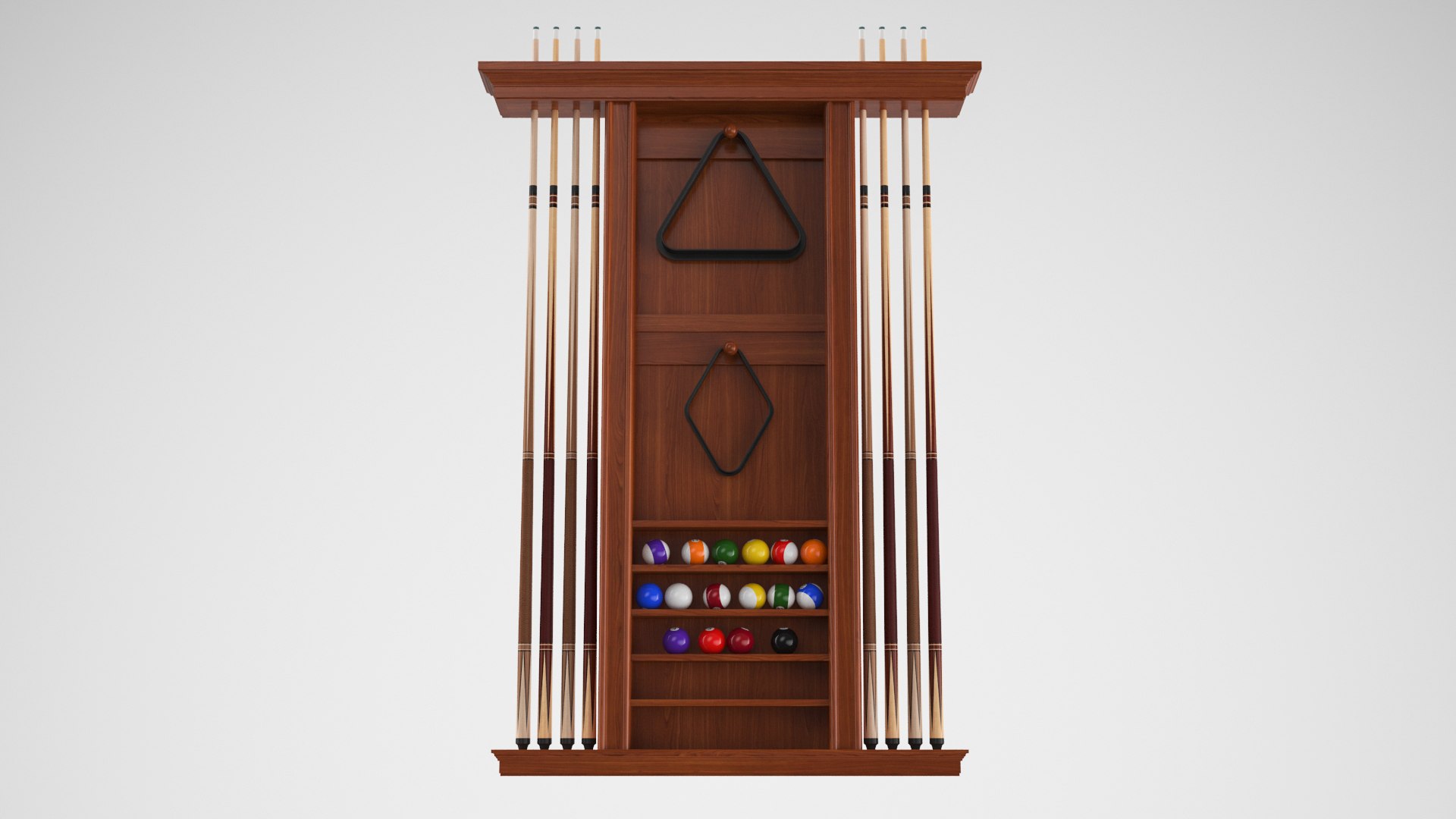 Billiard Rack Set 3D model - TurboSquid 1983288