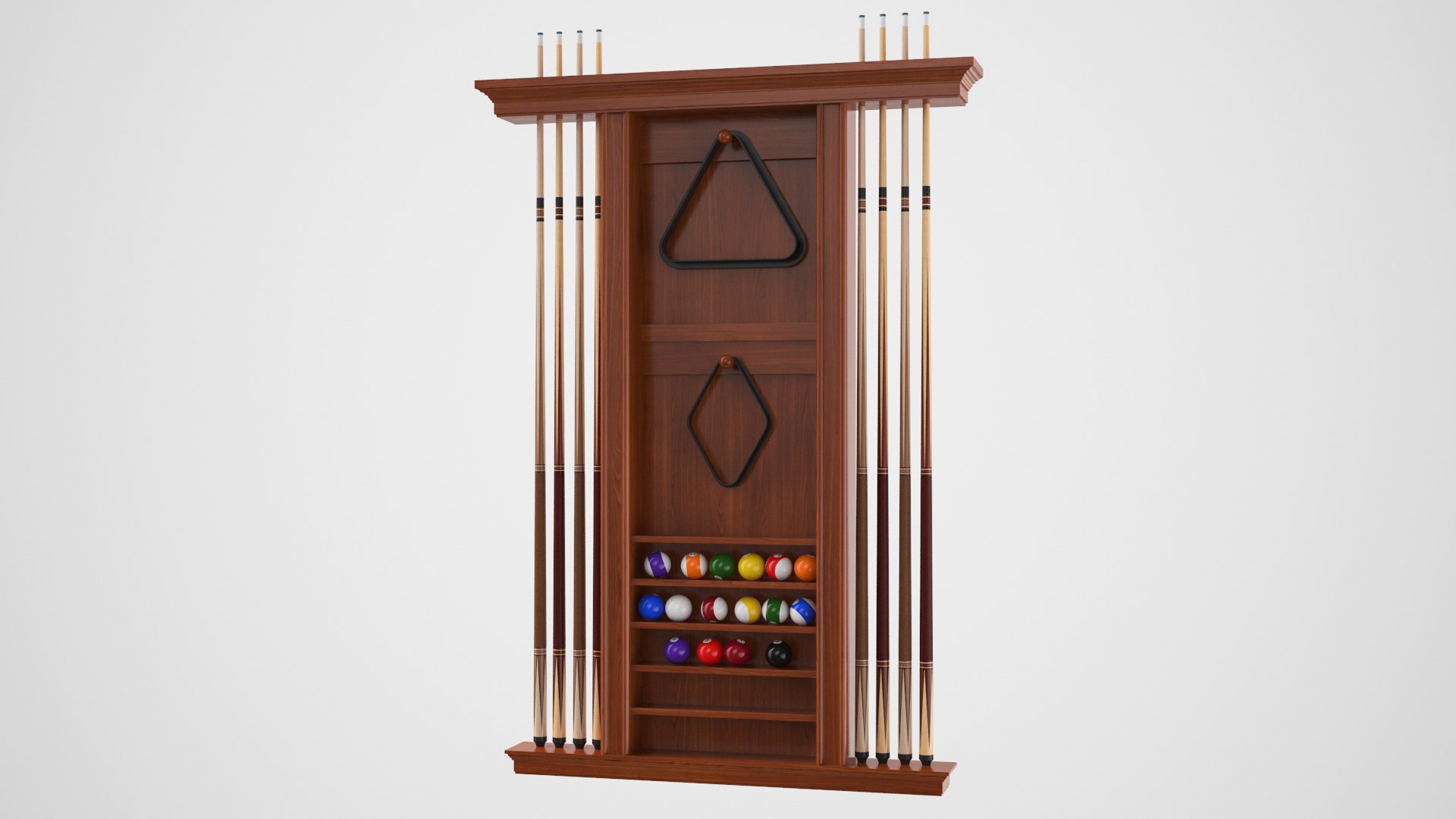 Billiard Rack Set 3D model - TurboSquid 1983288