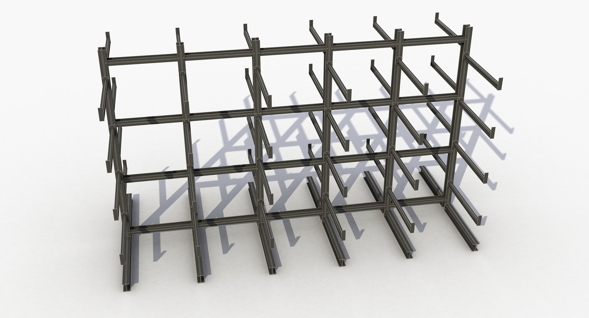 Steel Storage Rack 3D Model - TurboSquid 1624275