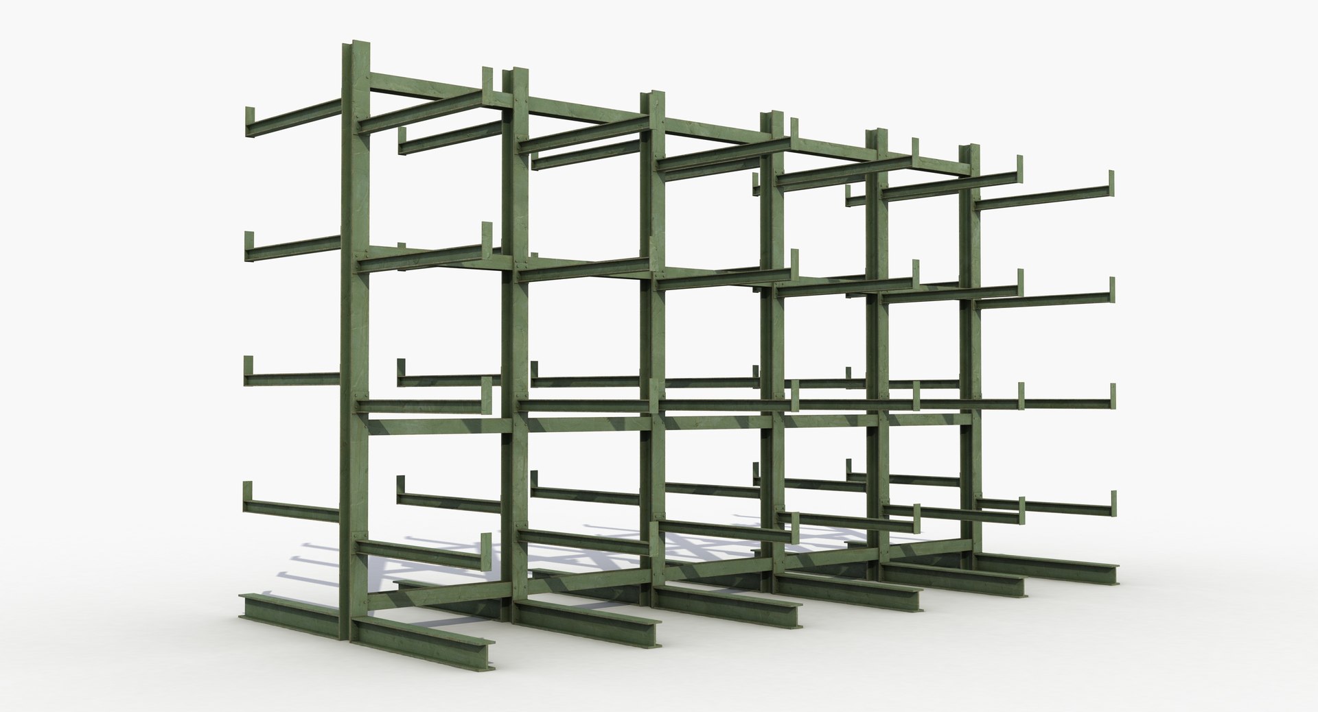 Steel Storage Rack 3D Model - TurboSquid 1624275