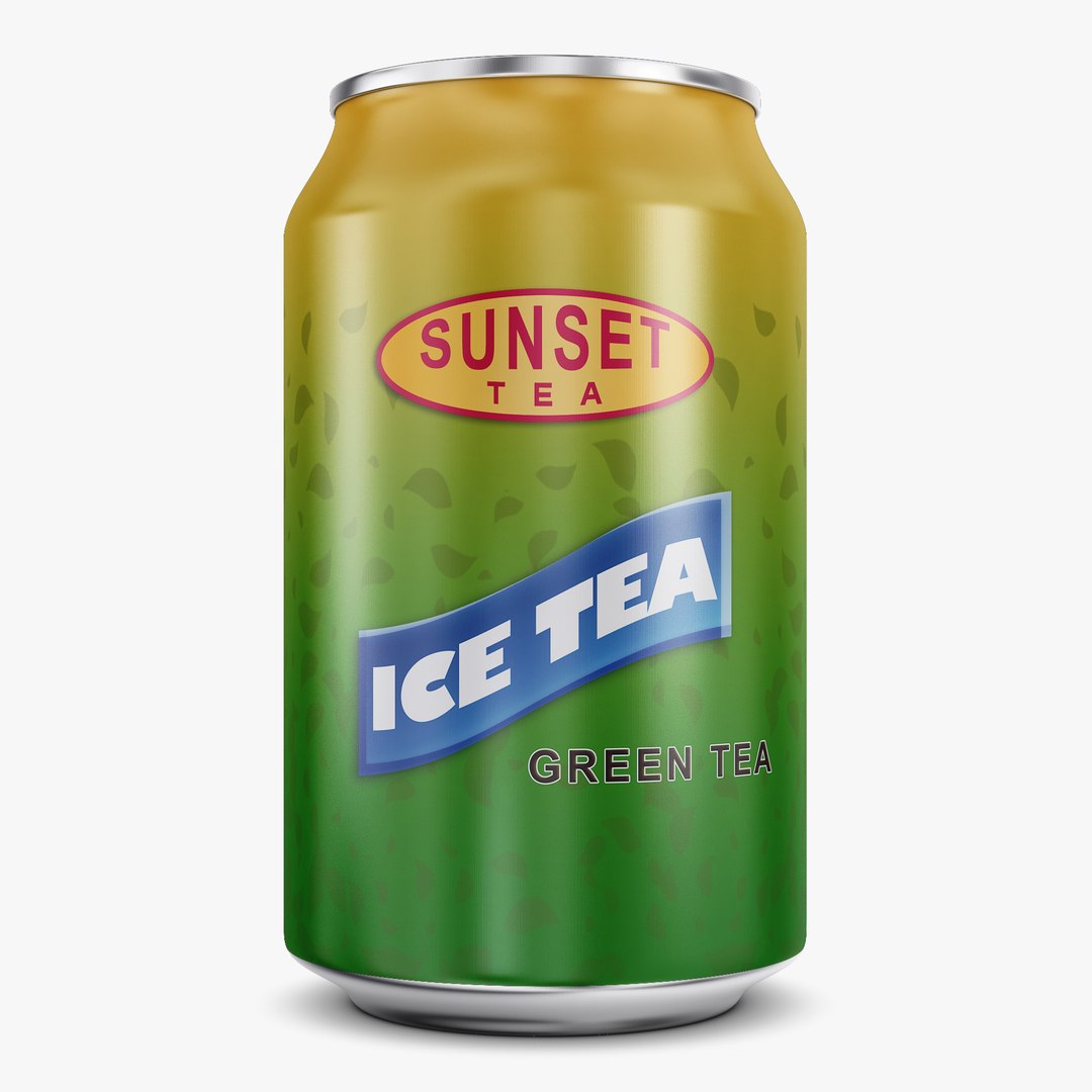 Ice Tea Green Can 330ml Simple M 1 3D Model - TurboSquid 2136022