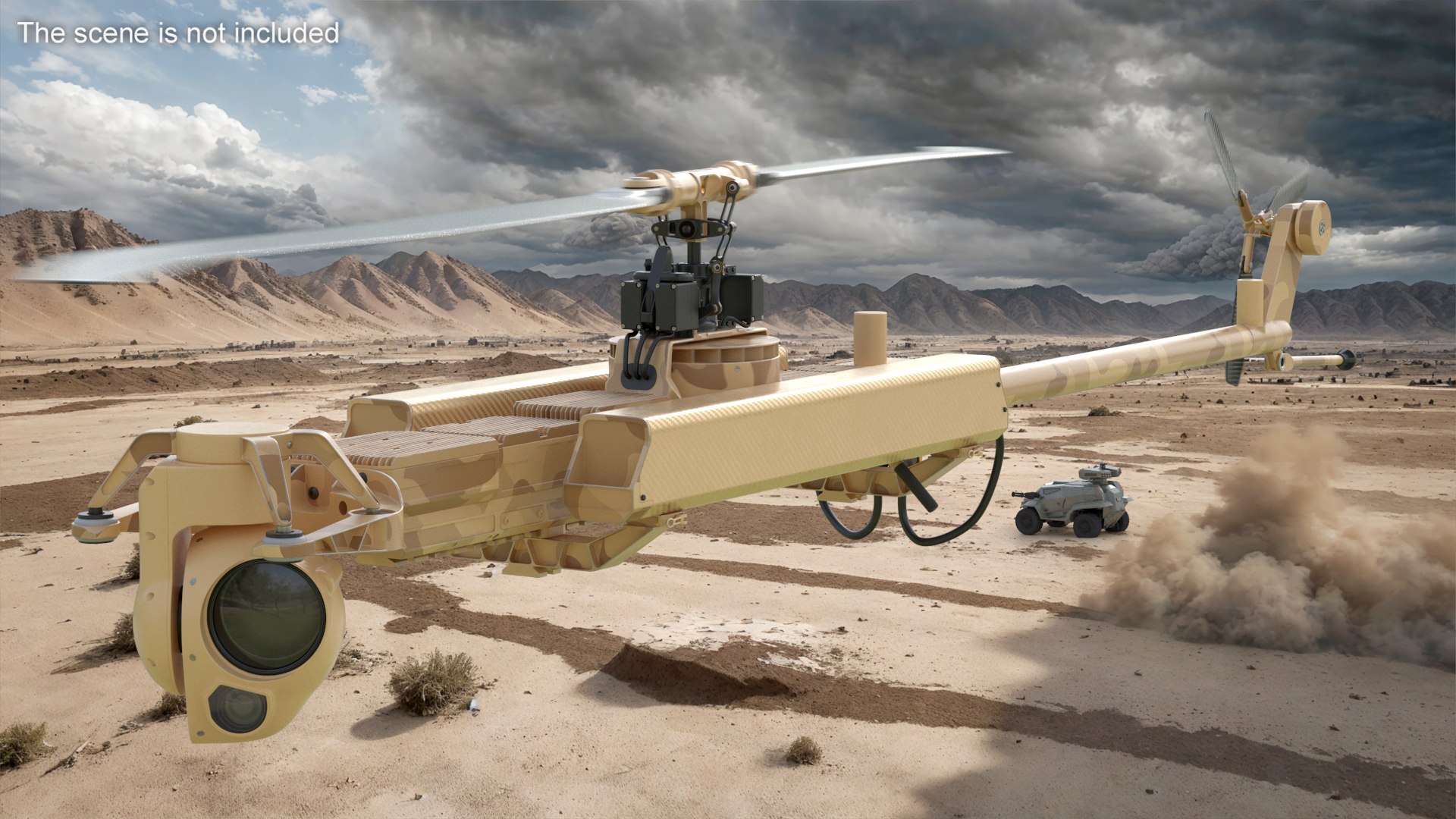 3D Desert Military Surveillance Drone Rigged - TurboSquid 2389468