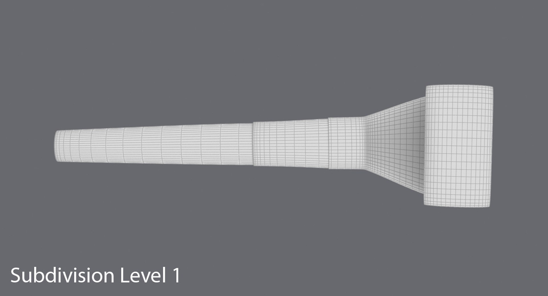 Party Horn 03 Blue 3d Model