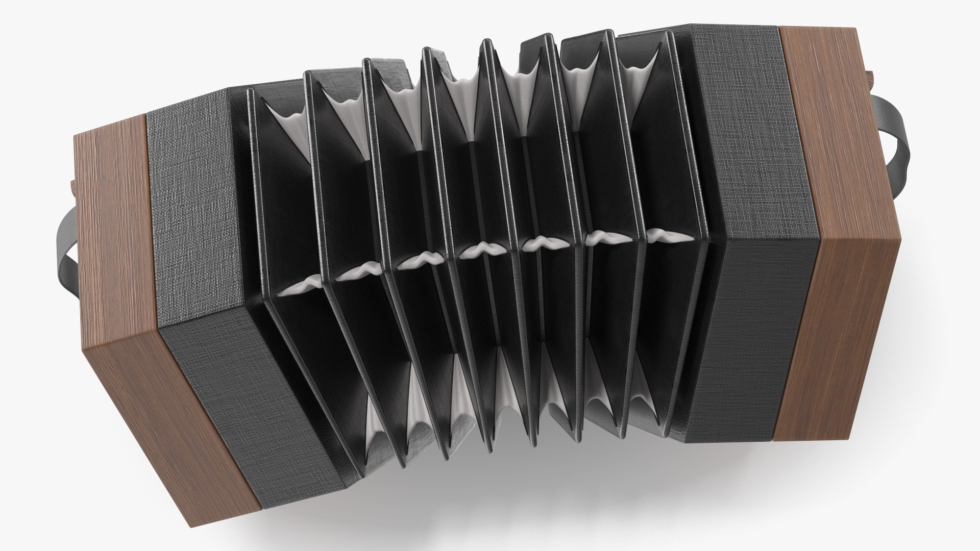 Concertina Musical Instrument Stretched 3D Model - TurboSquid 2419404