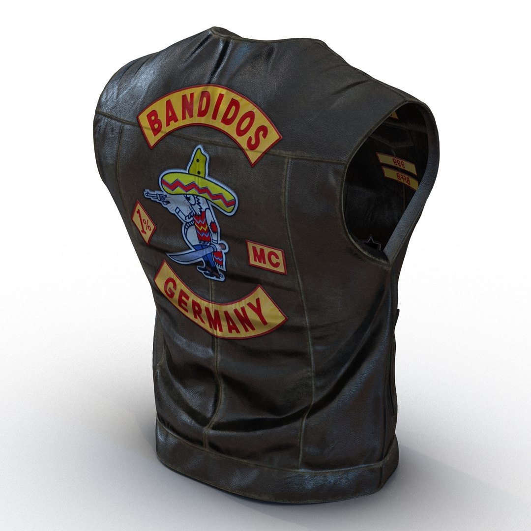 Biker Vest 3d Obj