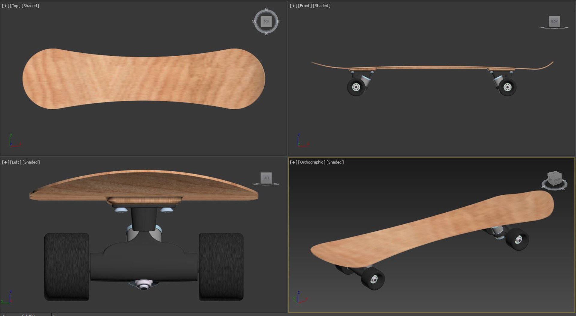 Skateboard 3D Model - TurboSquid 2339951