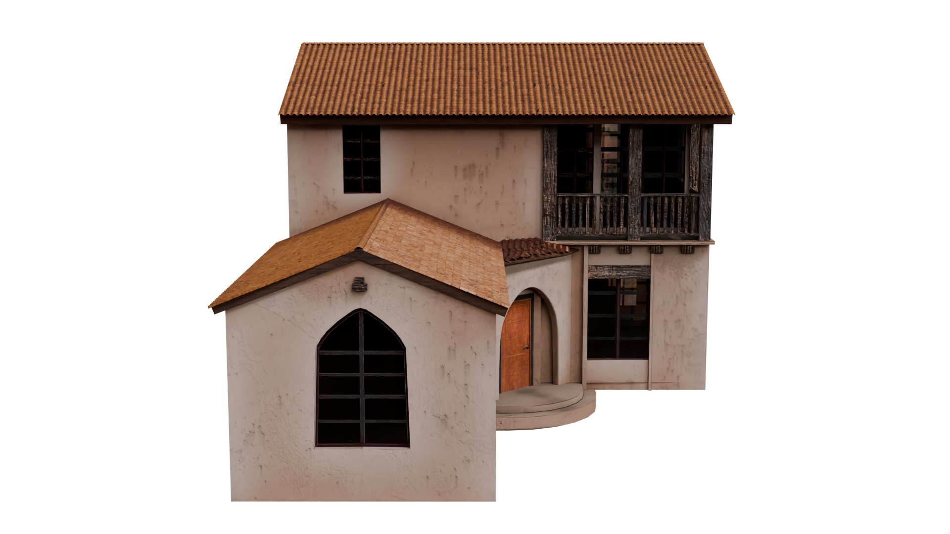 Old Spanish House 3D model - TurboSquid 2171072