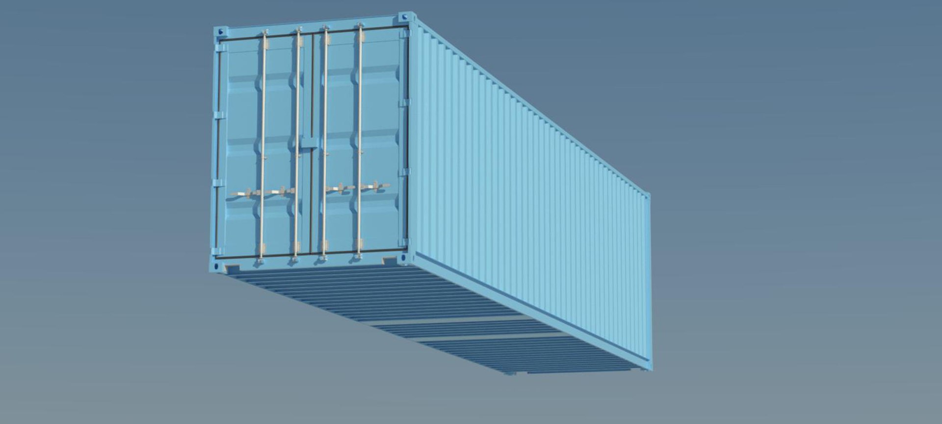 40ft Shipping Container 3D Model - TurboSquid 1641812