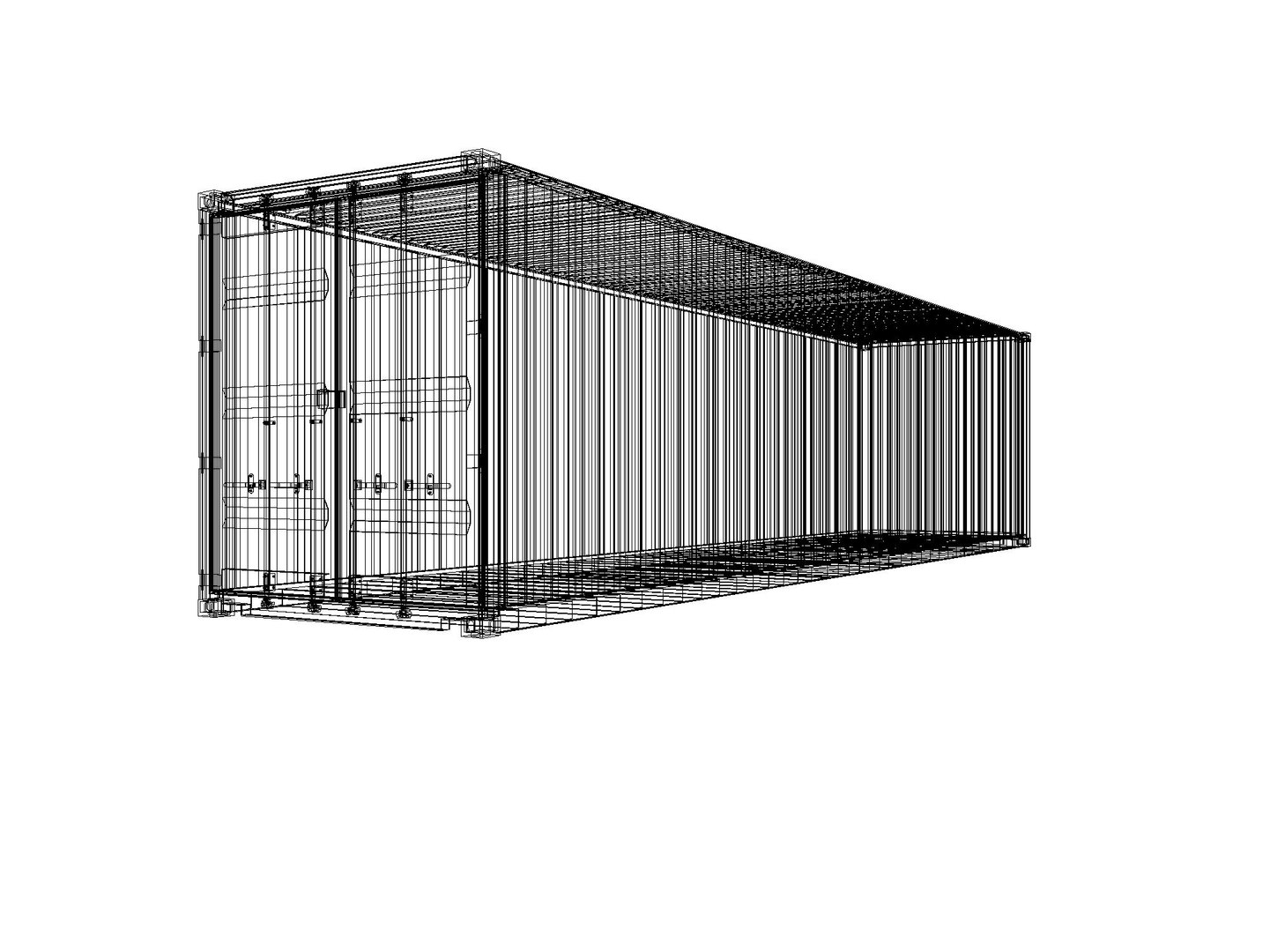 40ft Shipping Container 3D Model - TurboSquid 1641812