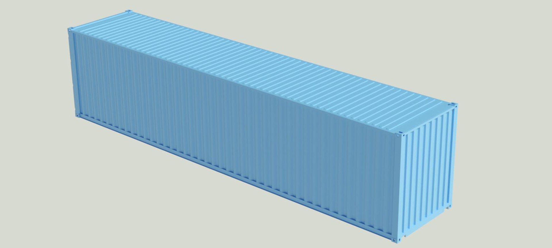 40ft Shipping Container 3D Model - TurboSquid 1641812