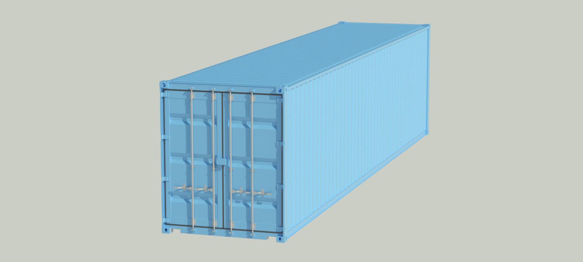 40ft Shipping Container 3D Model - TurboSquid 1641812