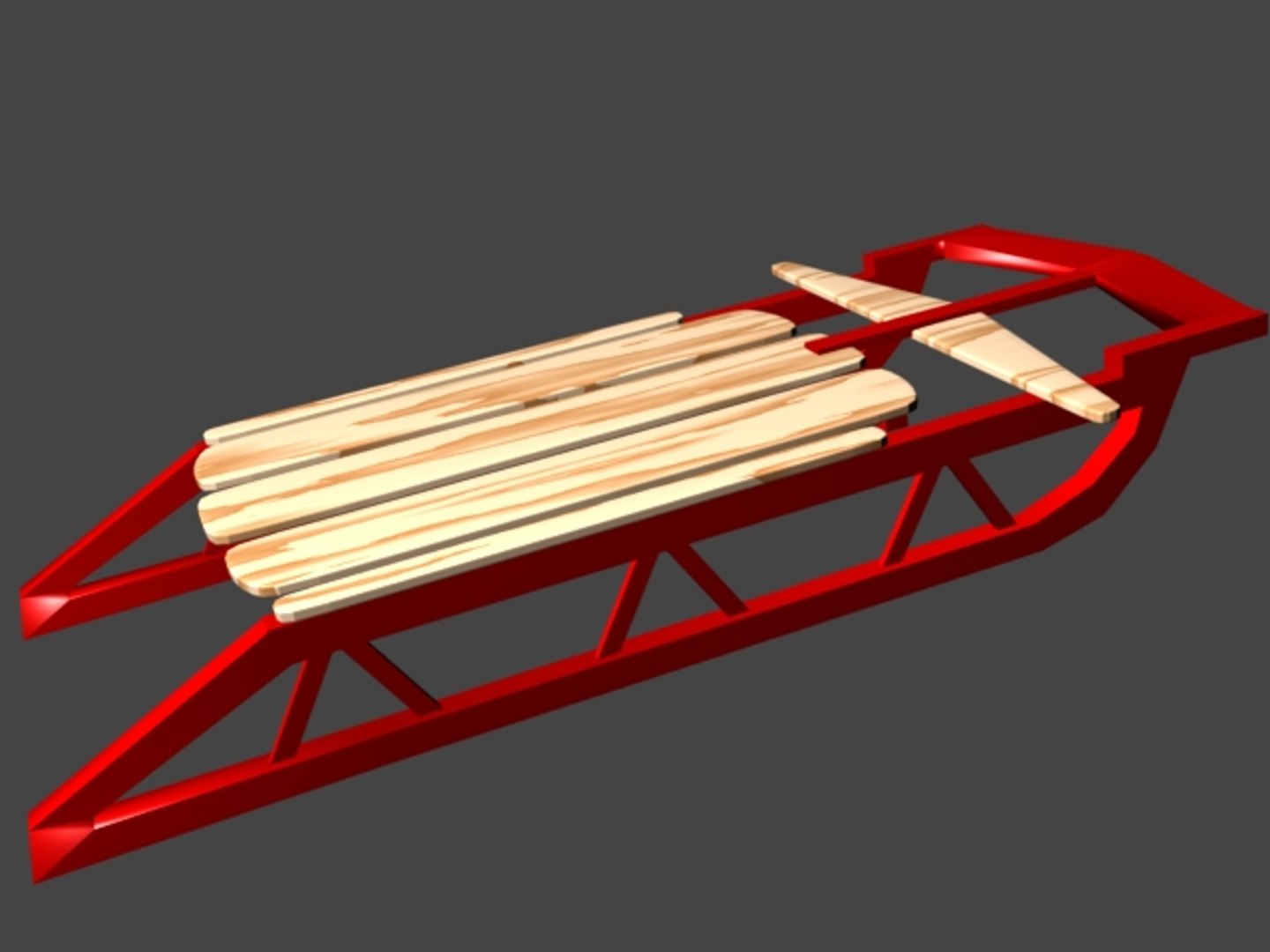 Sled Lightwave Simple 3d Model