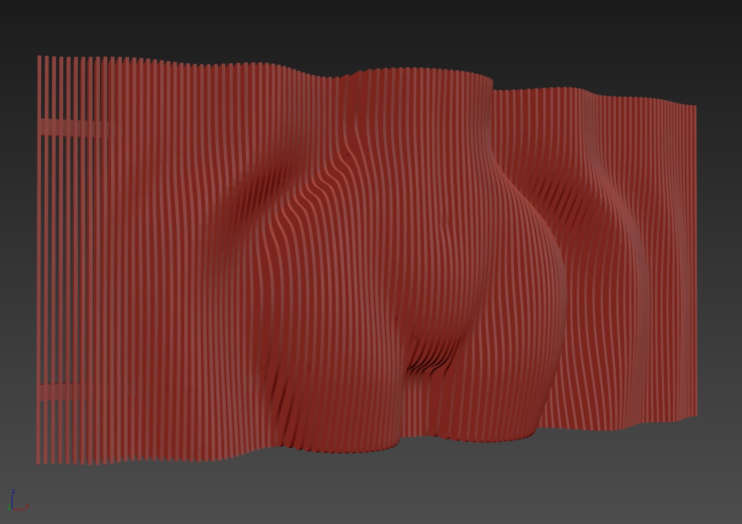 Parametric Female Body Panel Wall Decor 3D Model - TurboSquid 2518040