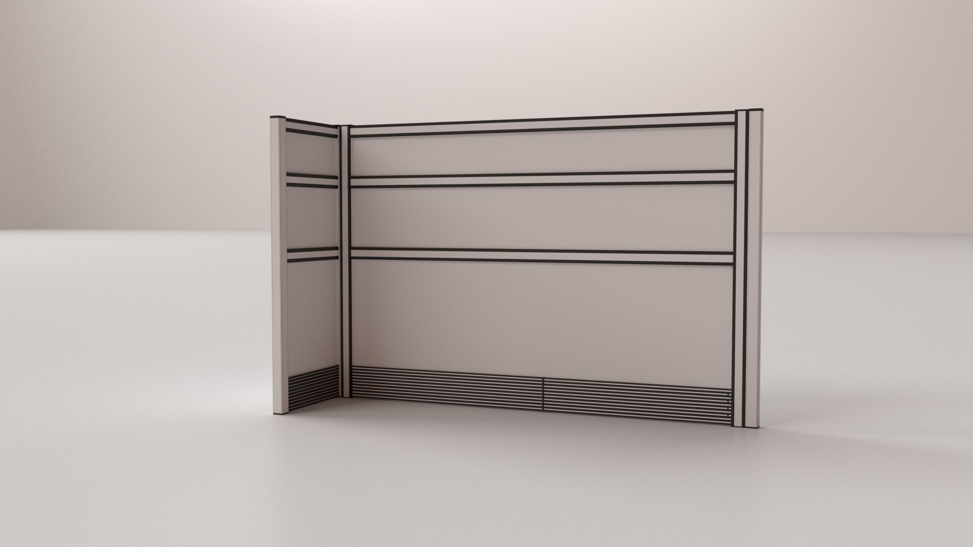 3D Cubicle Partition Model - TurboSquid 1669467