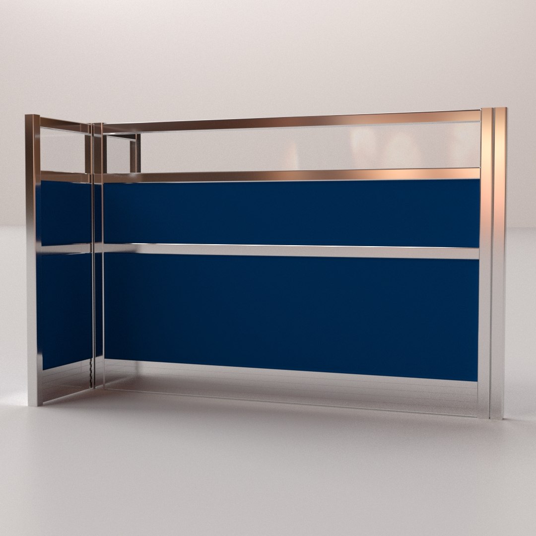 3D Cubicle Partition Model - TurboSquid 1669467