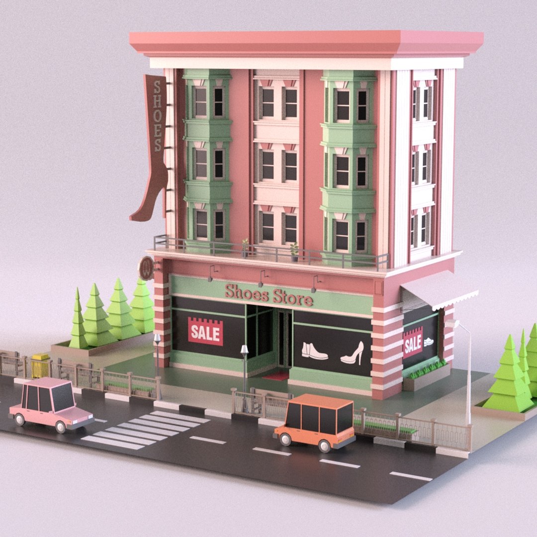 Shoesstore 01 3D - TurboSquid 1412680