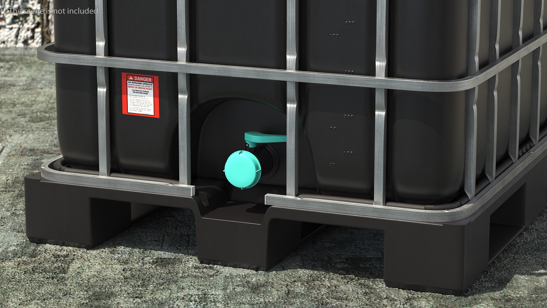 3D Kruizinga IBC Fluid Container 1000 Litre Plastic Pallet - TurboSquid ...