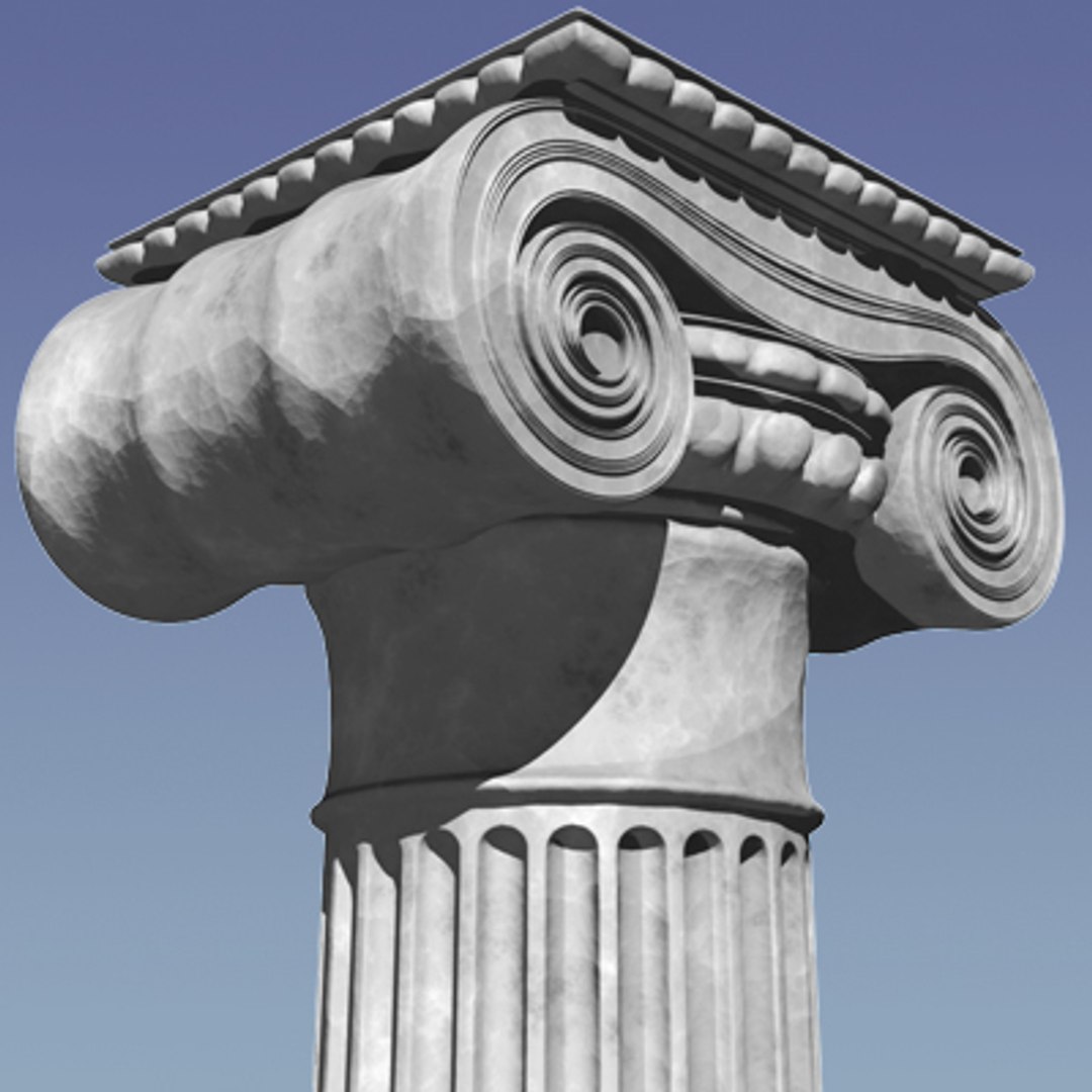 roman ionic classic column 3d model