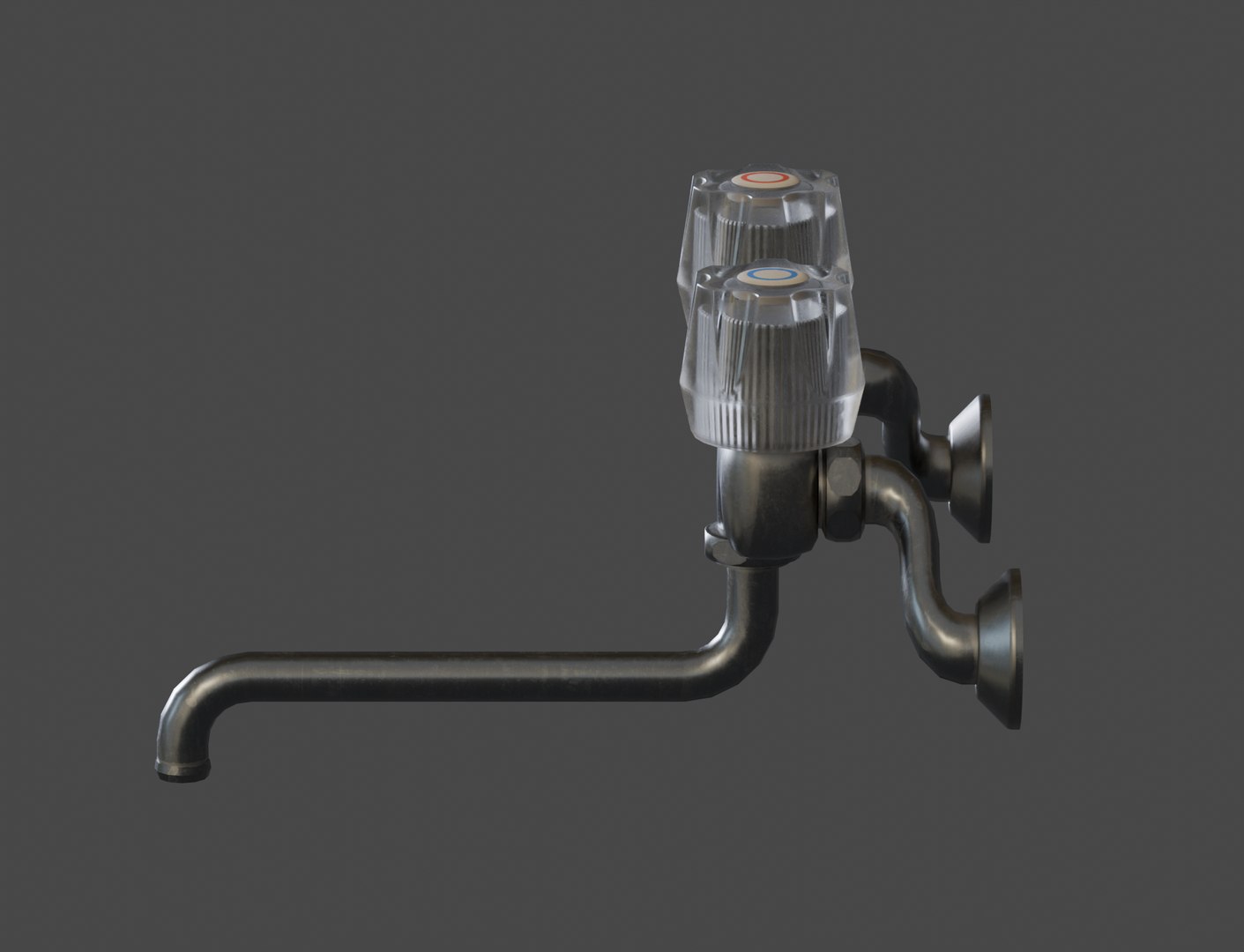 Low-Poly Japanese Retro Kitchen Faucet1 Model - TurboSquid 2346081