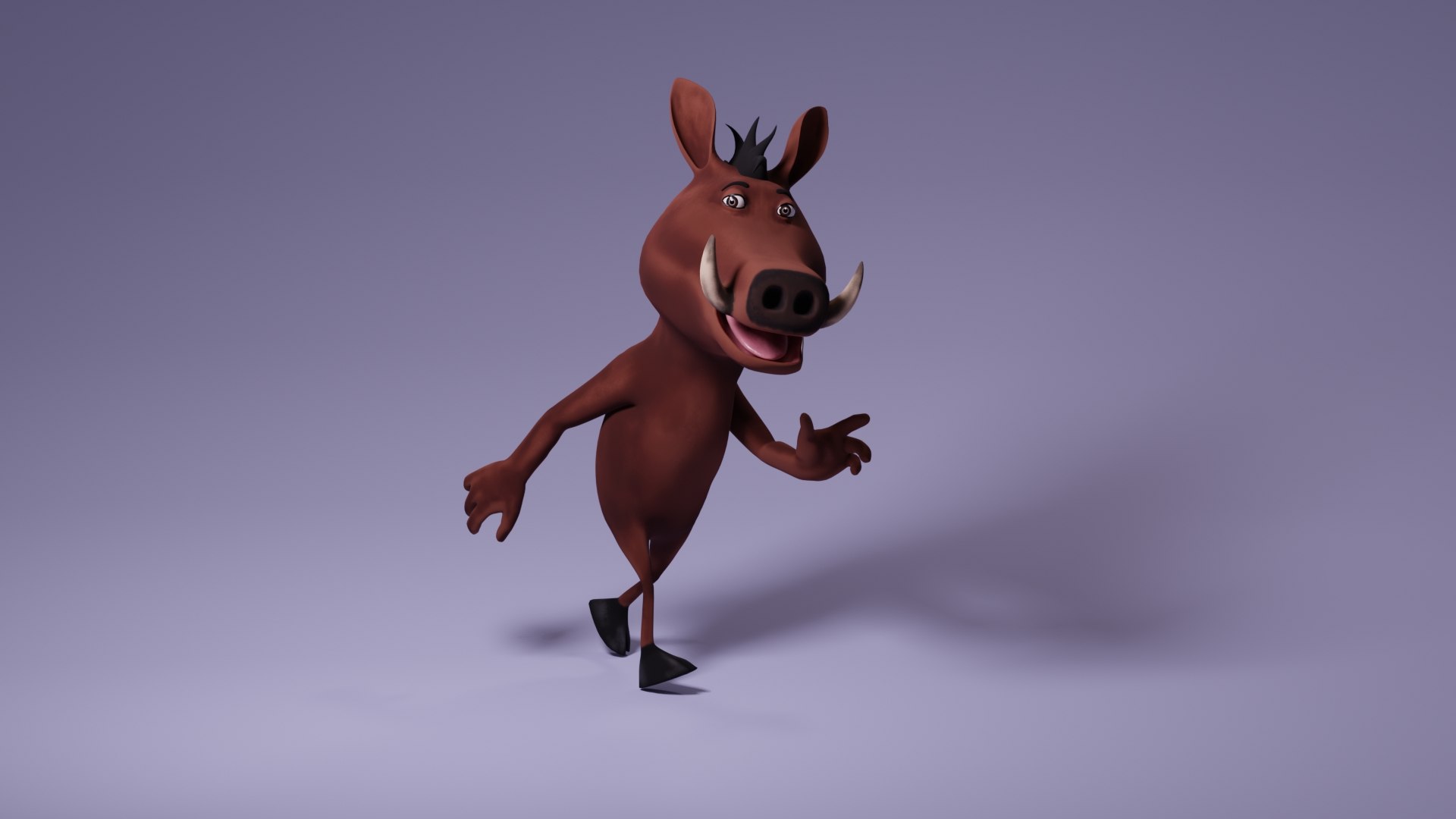 Toon Humanoid Warthog Model - TurboSquid 1774554