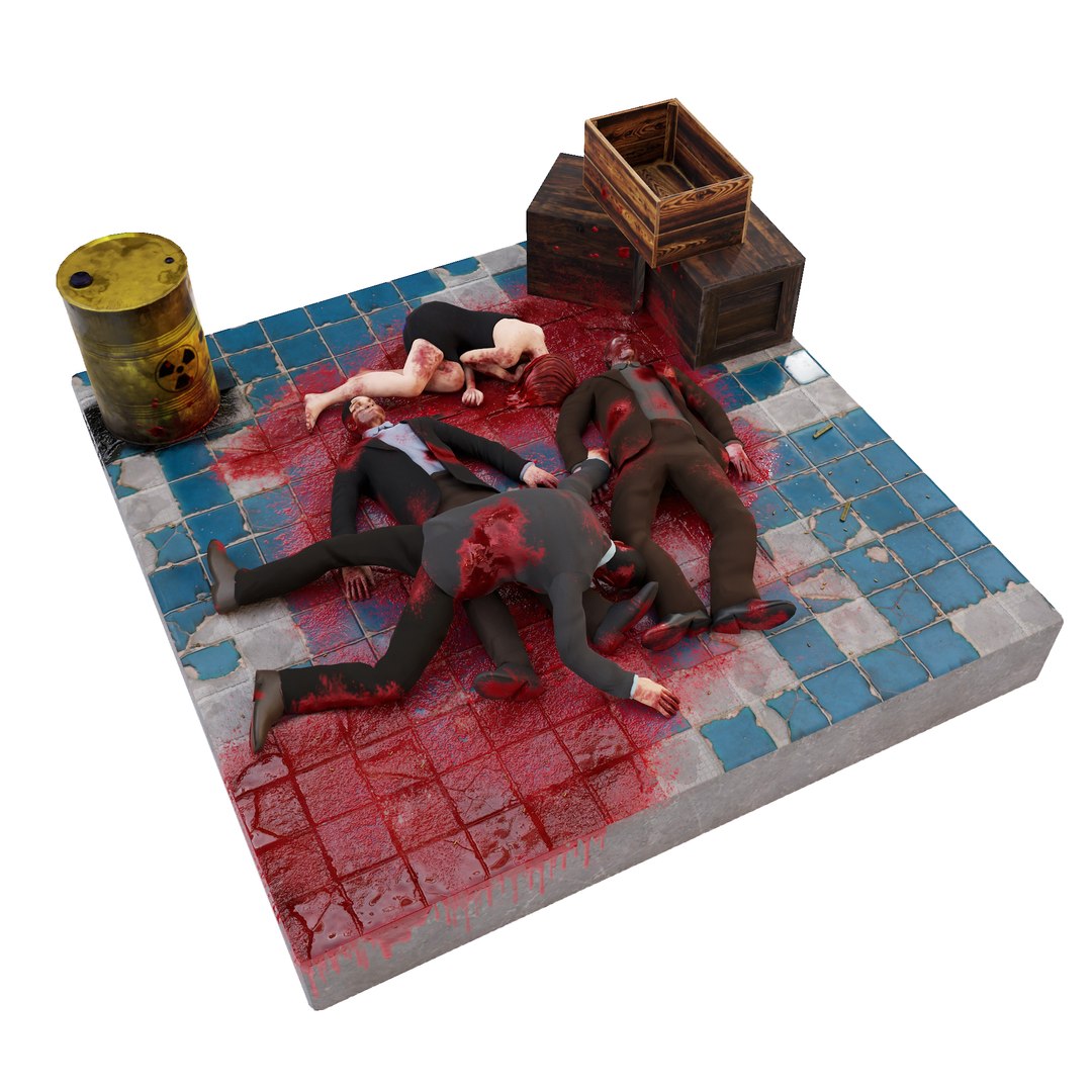 3D Dead Body Scene 3d Model - TurboSquid 2387876