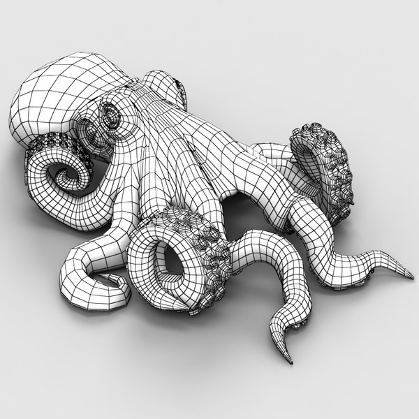 3d model of octopus