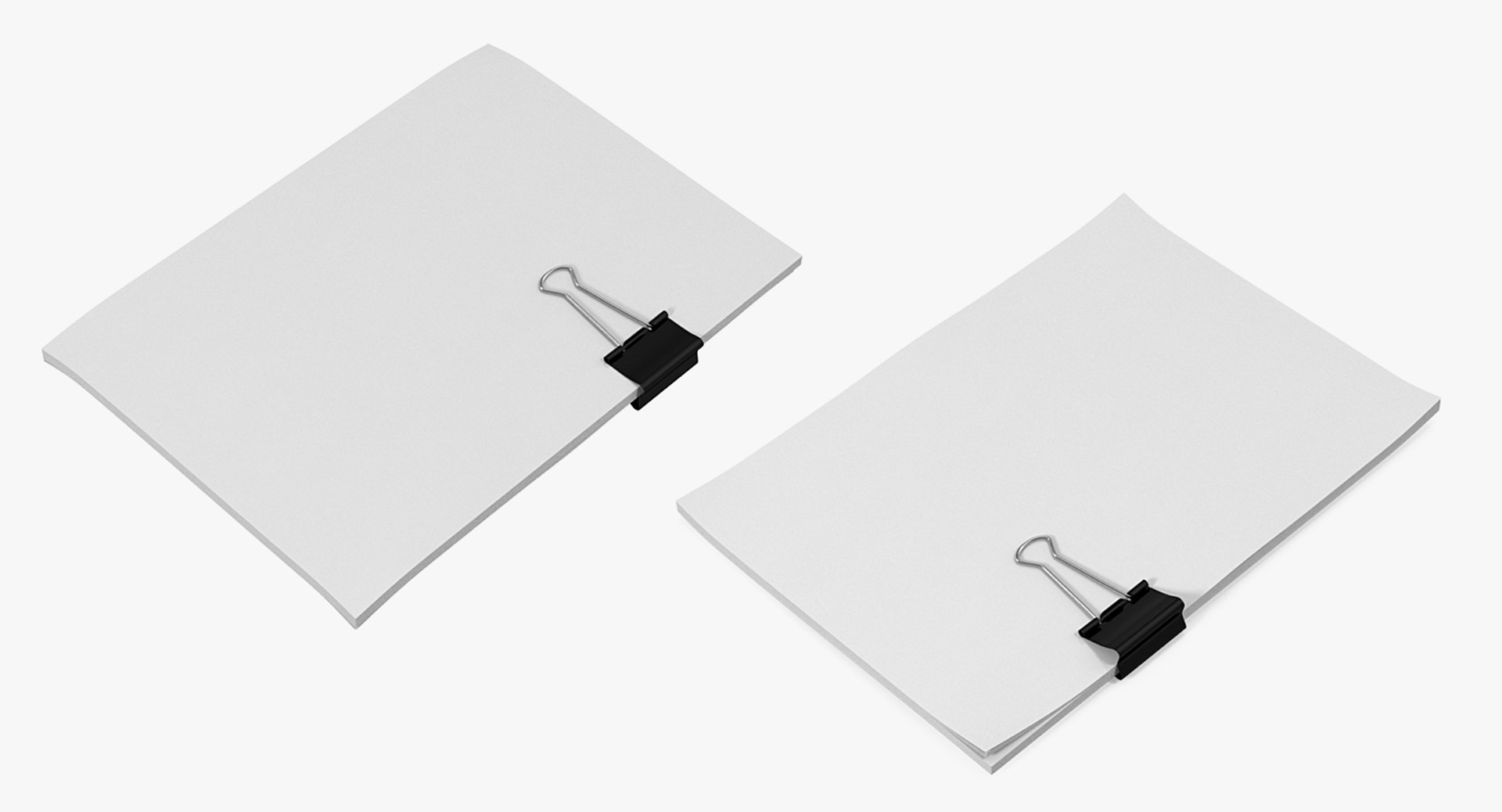 3D Binder A4 Sheets Model - TurboSquid 1420073