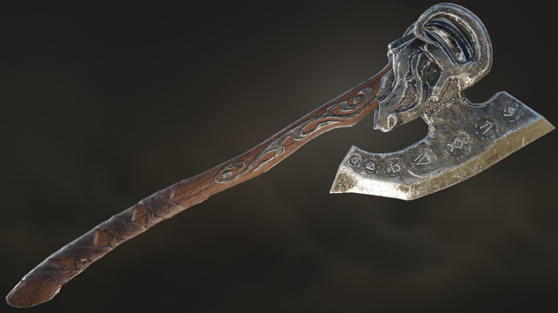 3D Battle Axe Model - TurboSquid 2157997