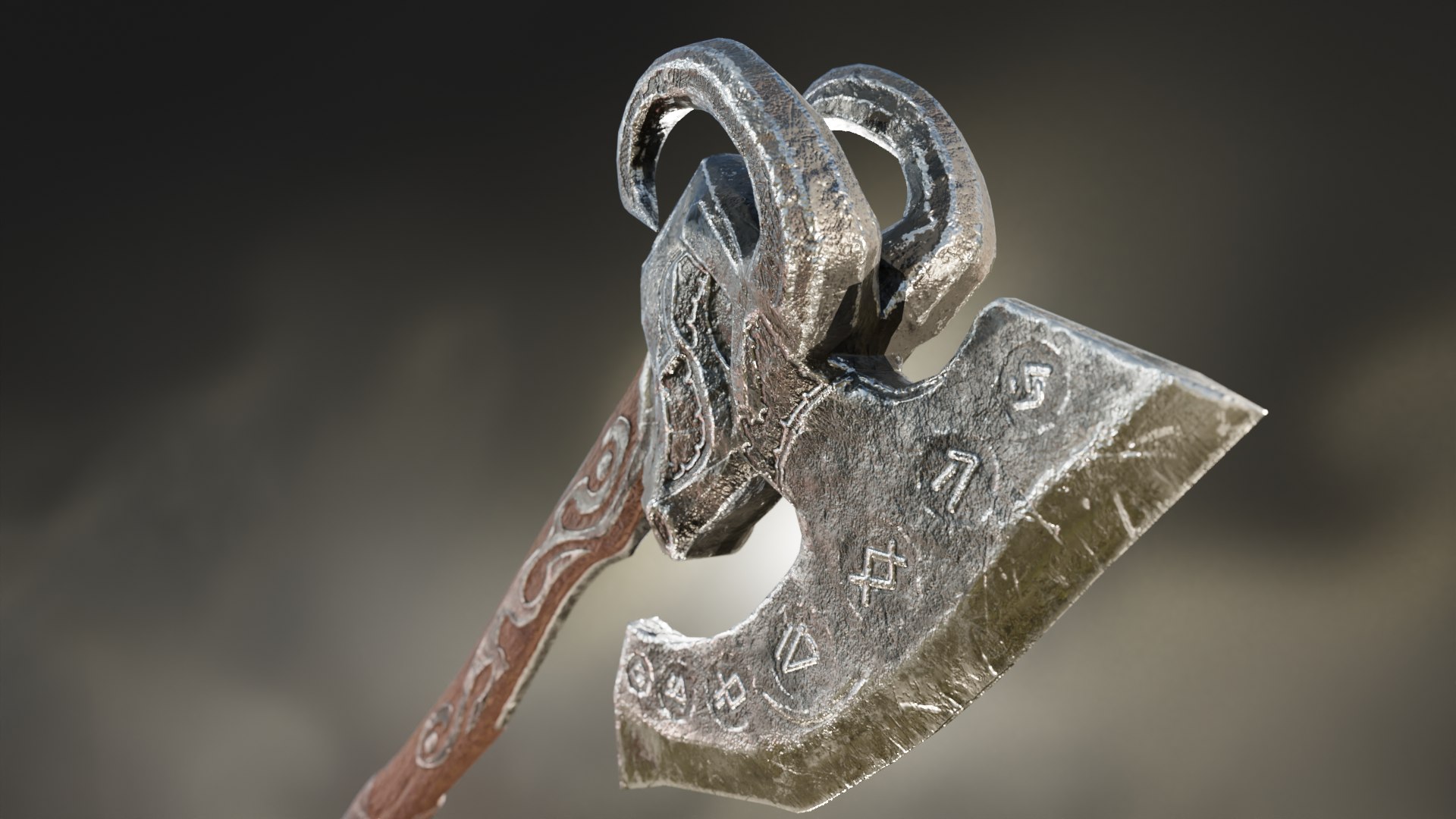 3D Battle Axe Model - TurboSquid 2157997