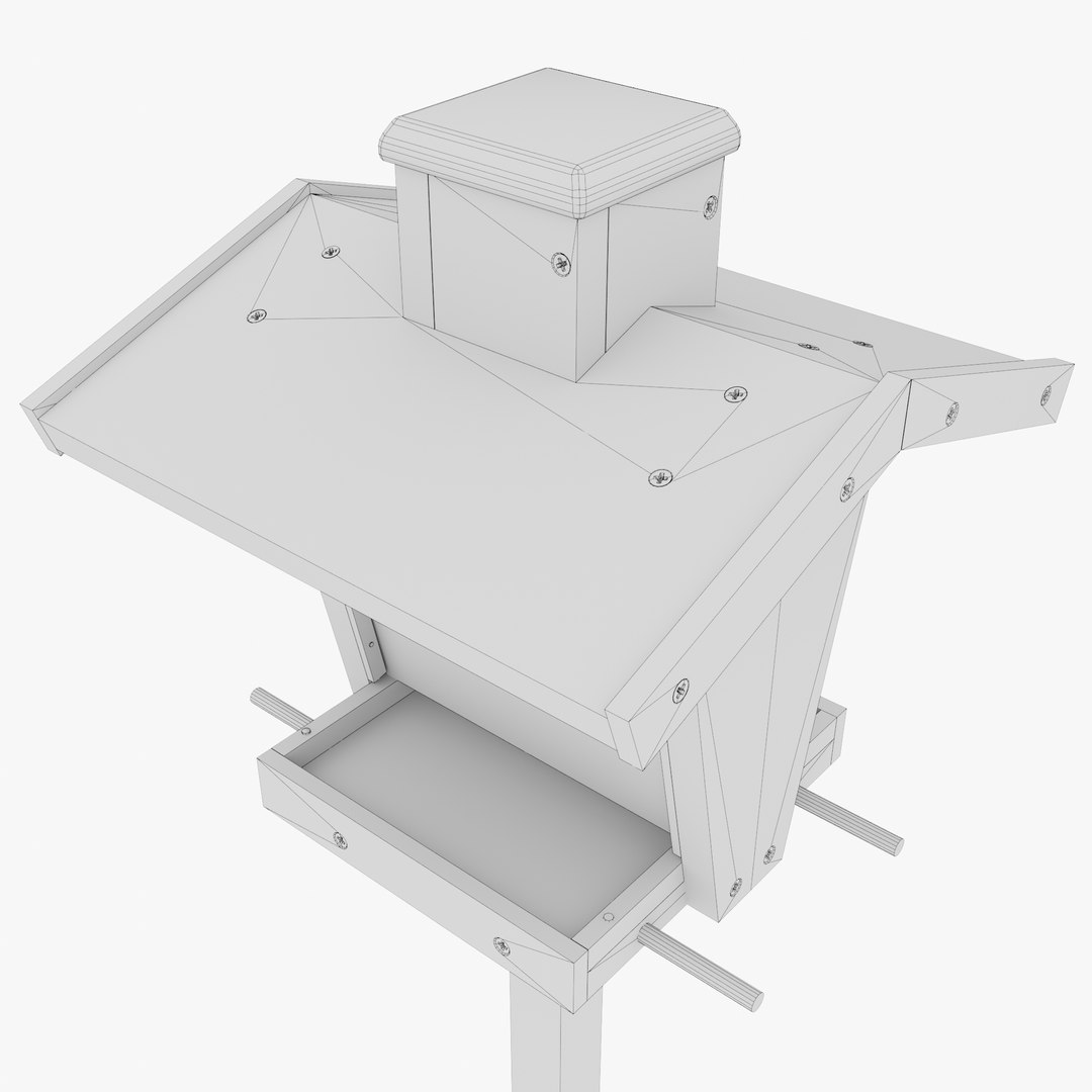 3D Model Bird Feeder - TurboSquid 1655330